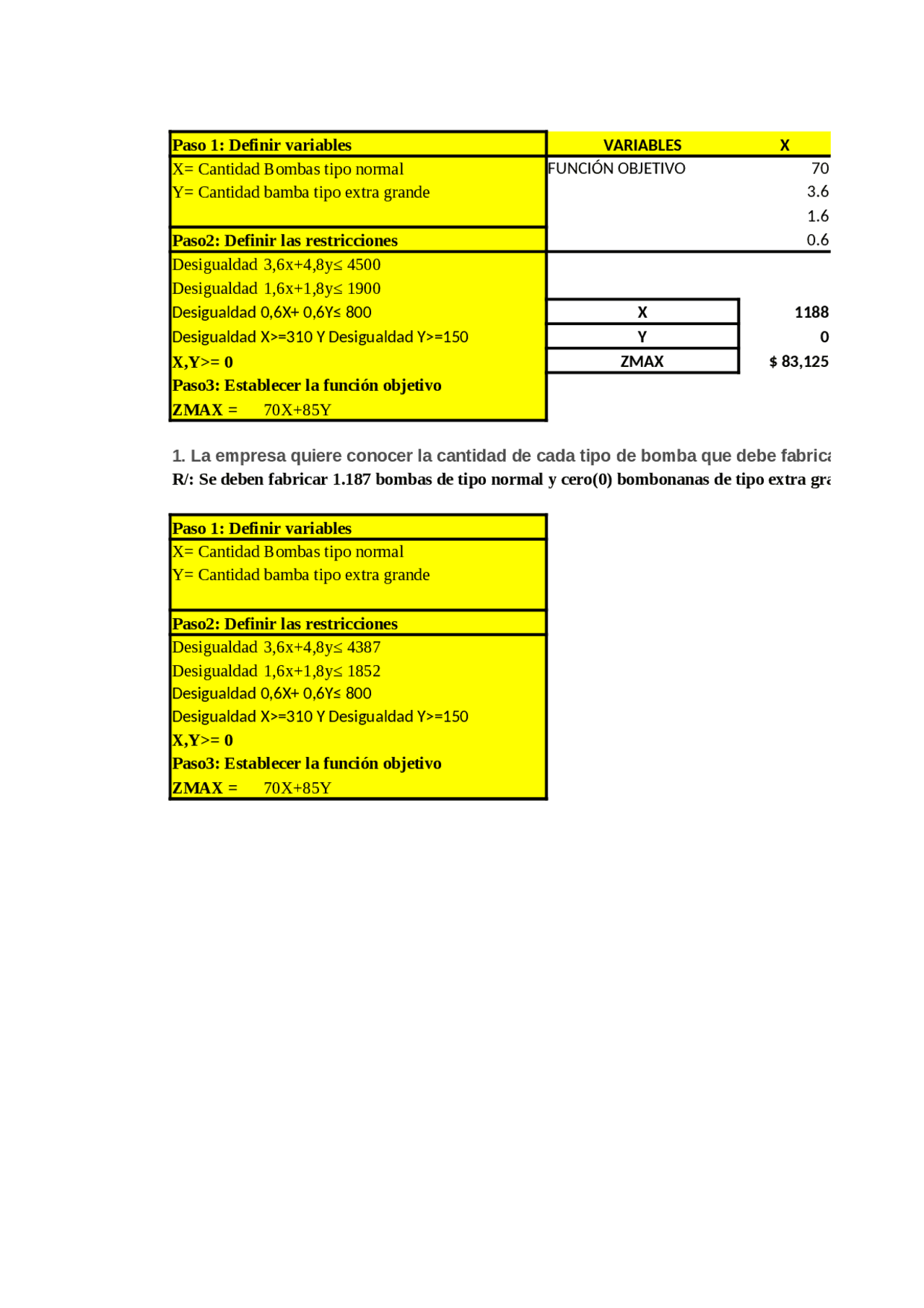 EJERCICIOS SOLVER PARA EL MANEJO DE EXCEL Y LLEVAR A CABO SU BUEN USO - Docsity