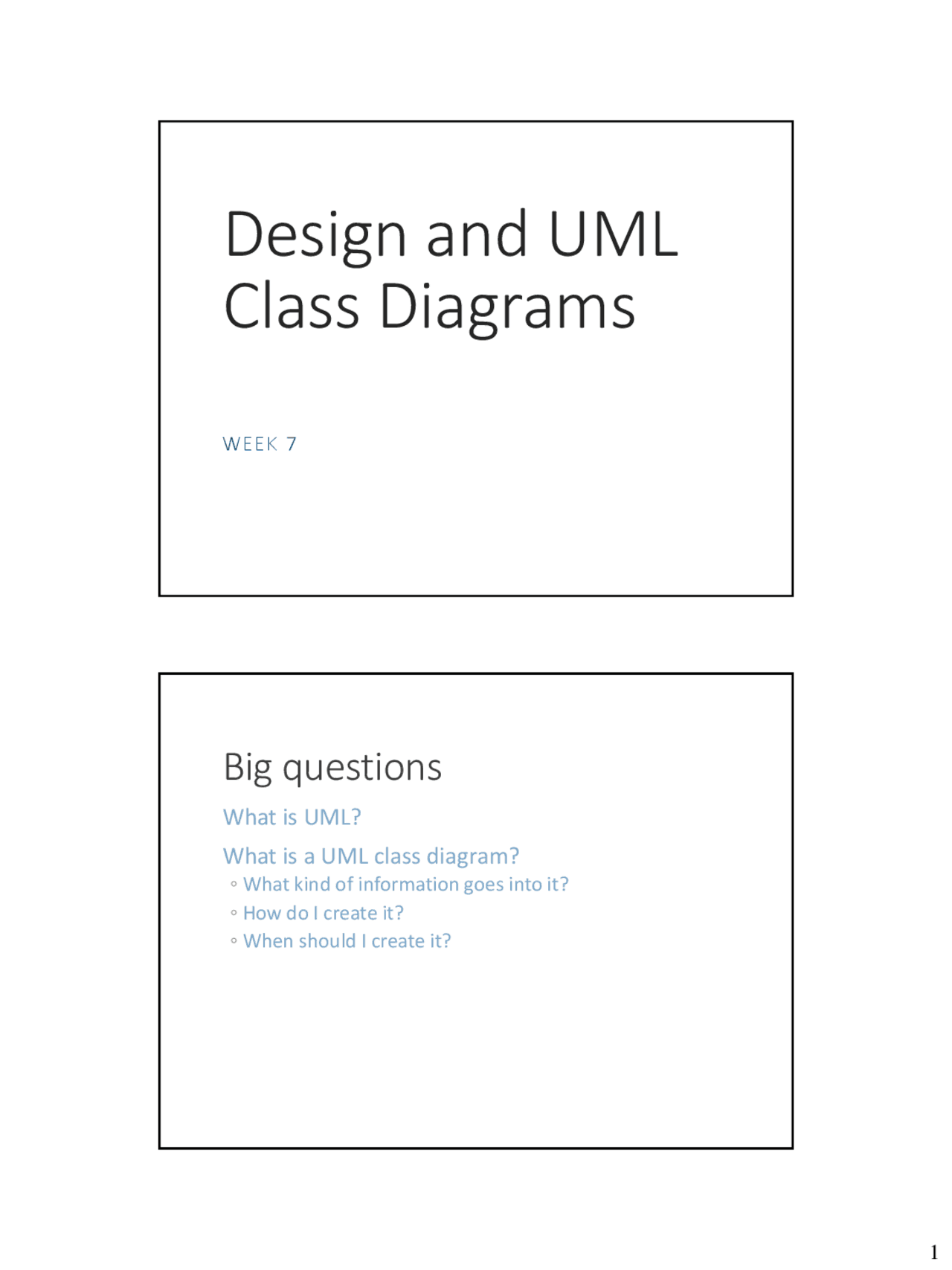 Unified Modeling Language Docsity