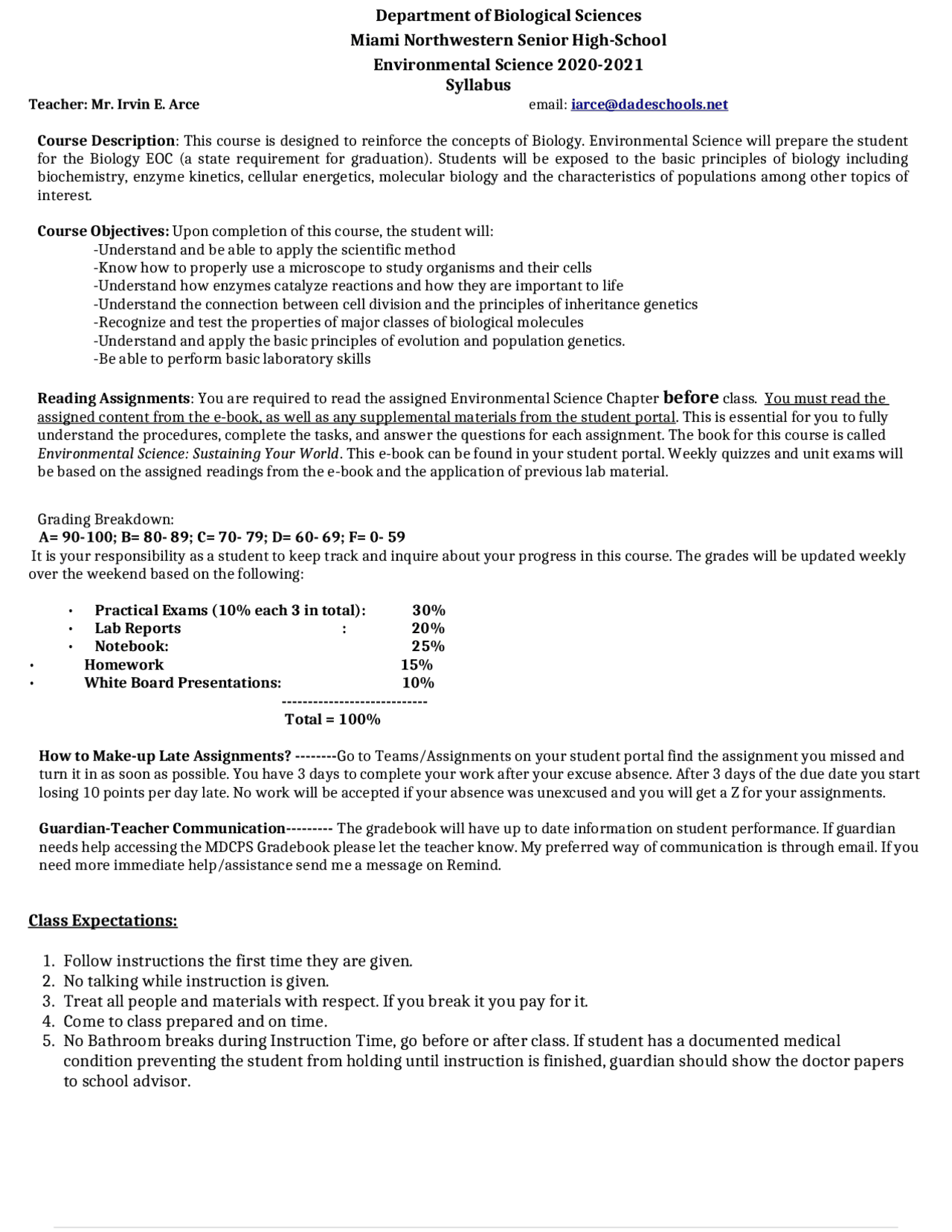 Environment Science Notes Docsity