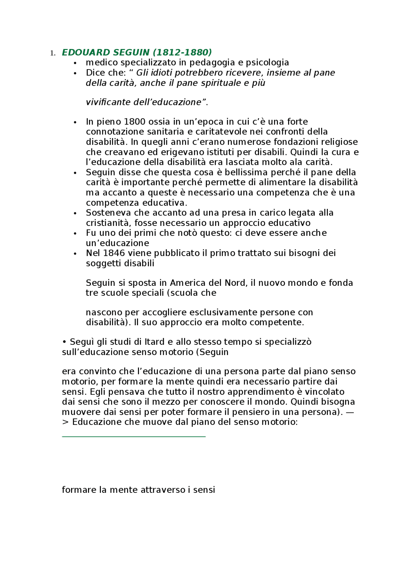 EDOUARD SEGUIN (1812-1880) - Docsity