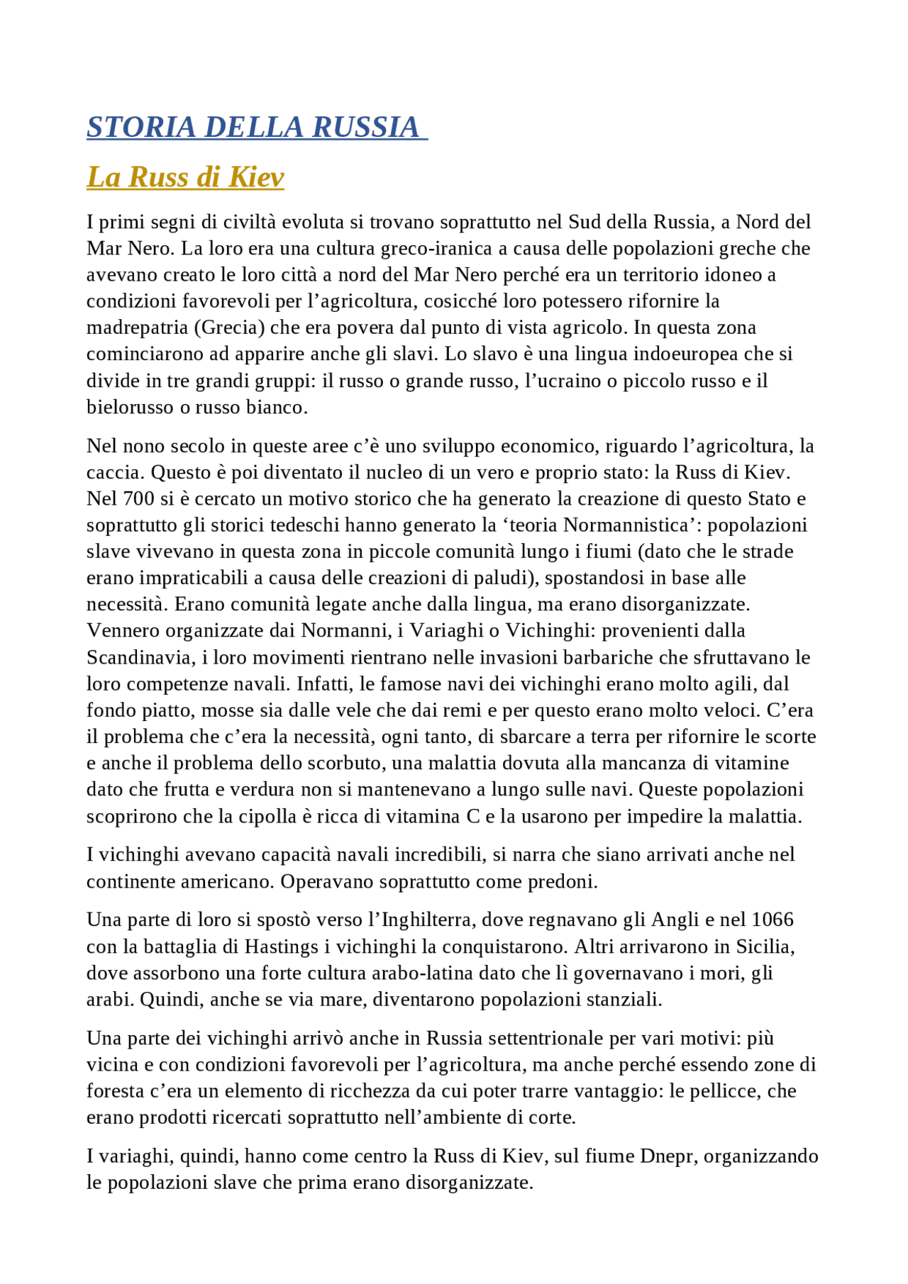 STORIA DELLA RUSSIA; RUSS DI KIEV,TATARO-MONGOLI,MOSCOVIA,DA IVAN IL ...