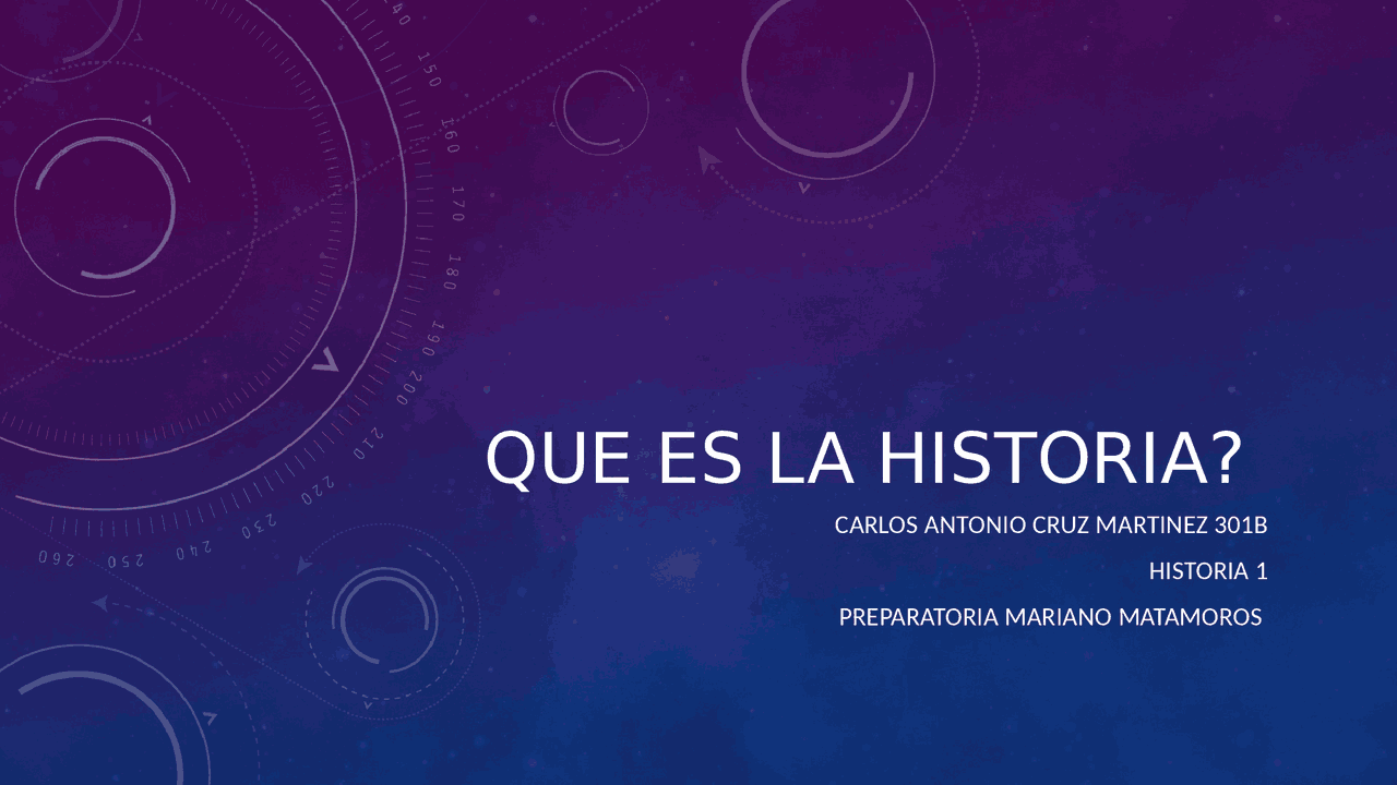 Que es la historia? - Docsity