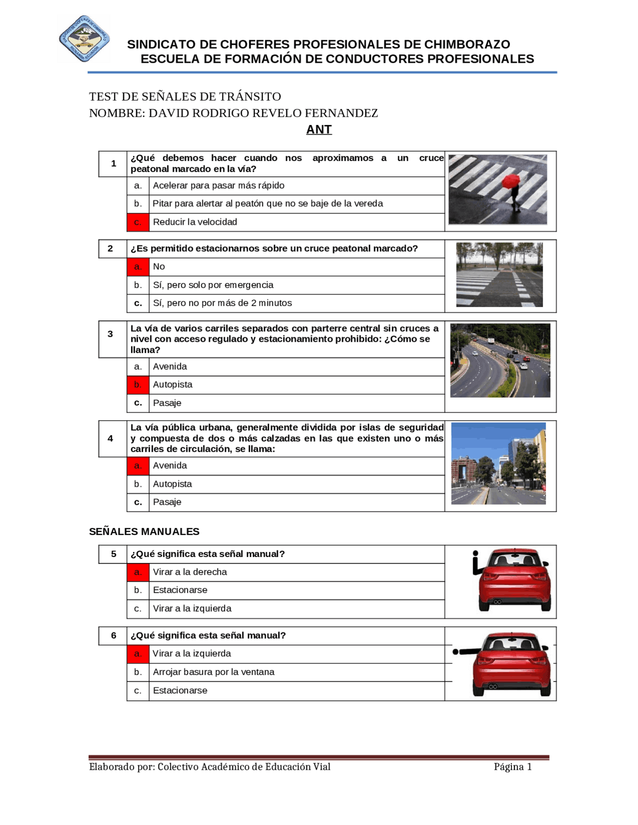 SEÑALES DE TRANSITO - Docsity