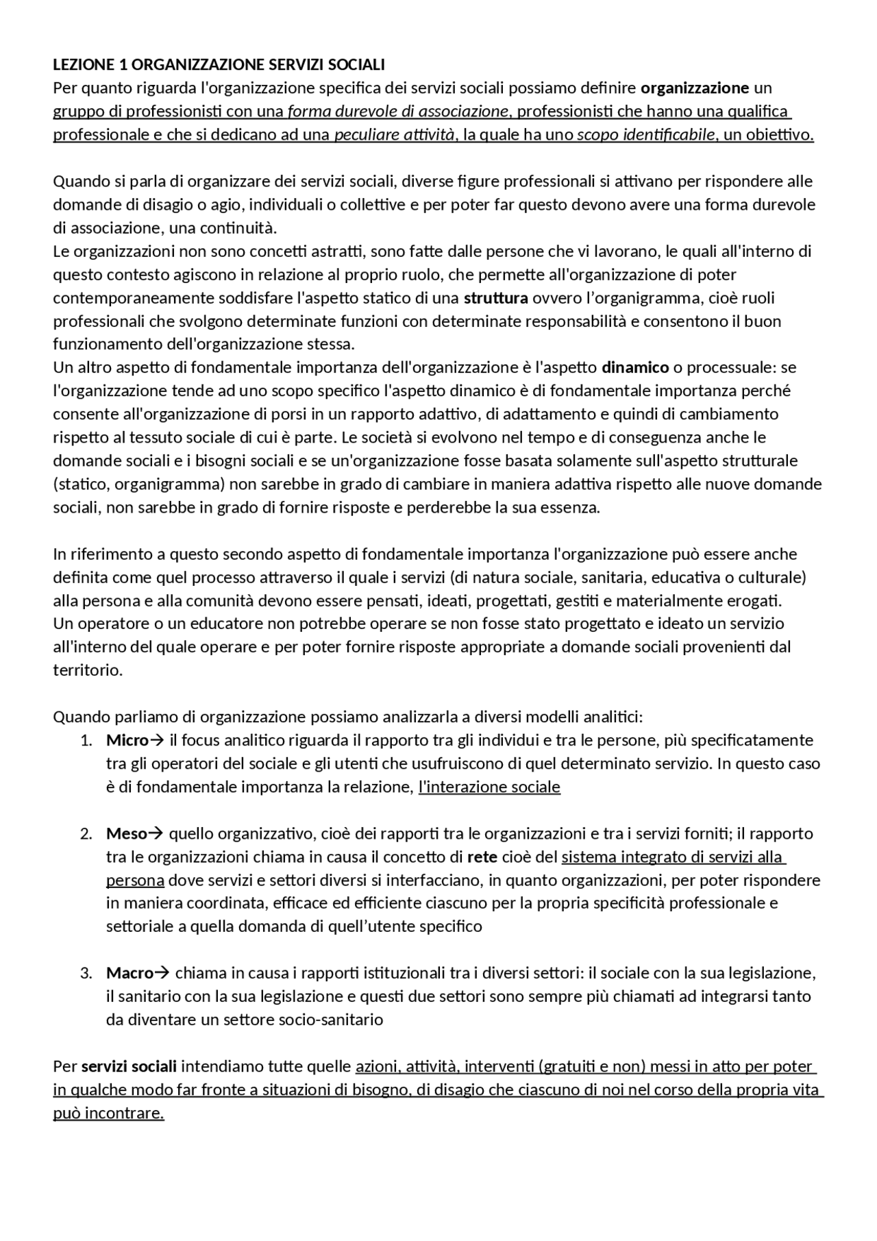 Welfare State E Modelli Di Ripensamento Docsity