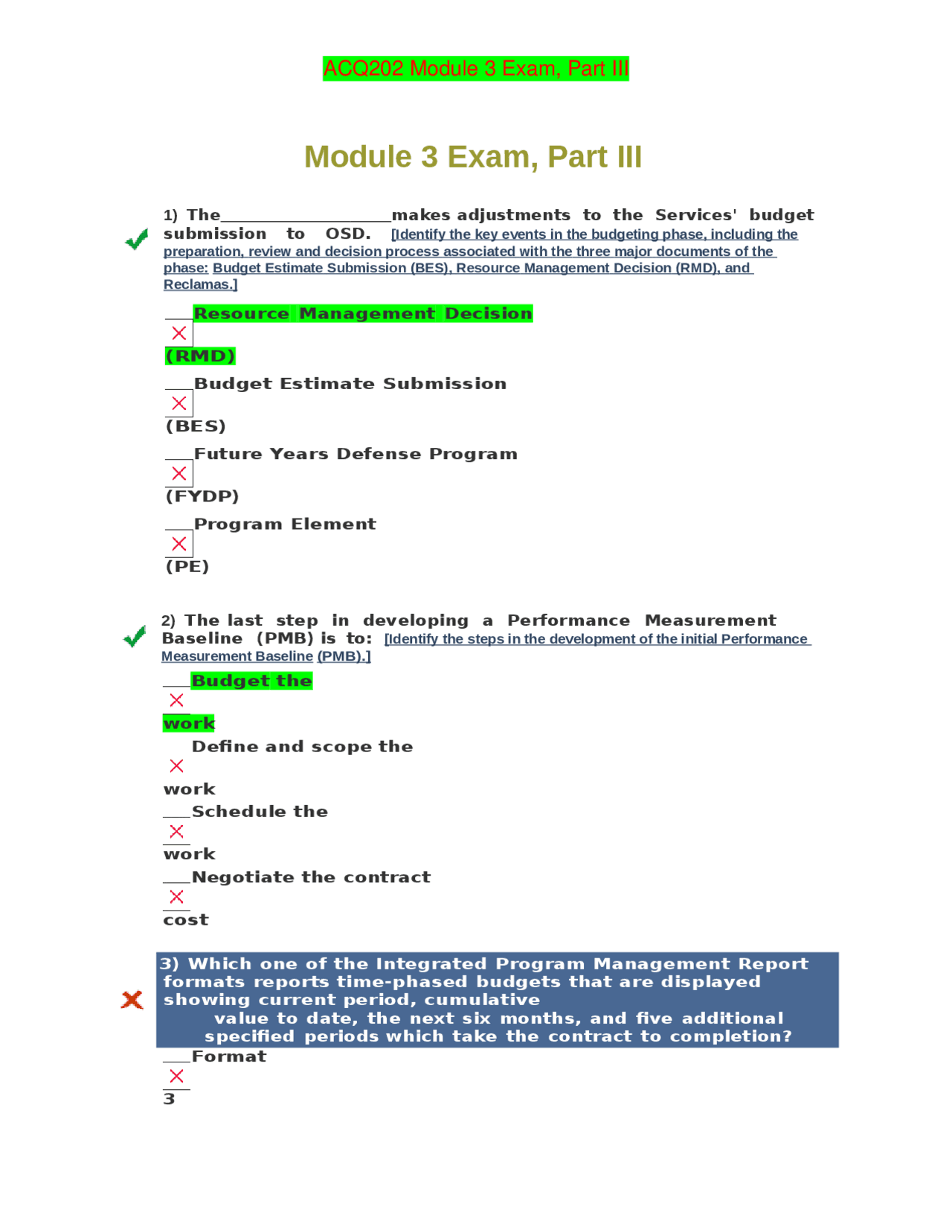 ACQ202 Module 3 Exam, Part III | Exams Data Acquisition | Docsity ACQ202 Module 3 Exam, Part III | Exams Data Acquisition | Docsity