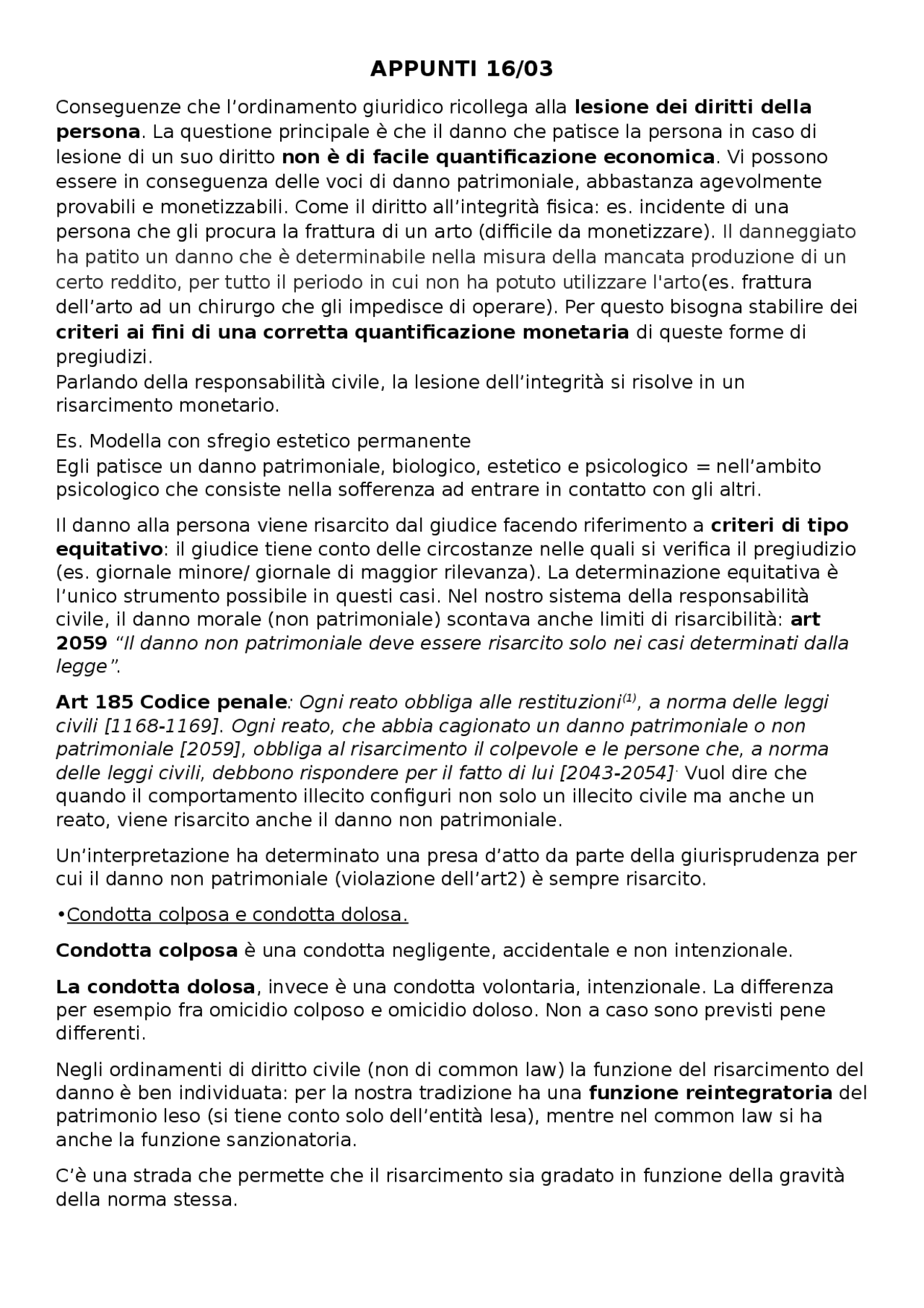 Appunti Profcriscuolo Appunti Di Diritto Privato Docsity