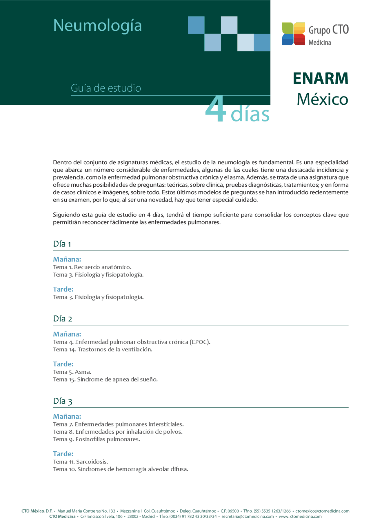 Temario de neumologia para el ENARM - Docsity