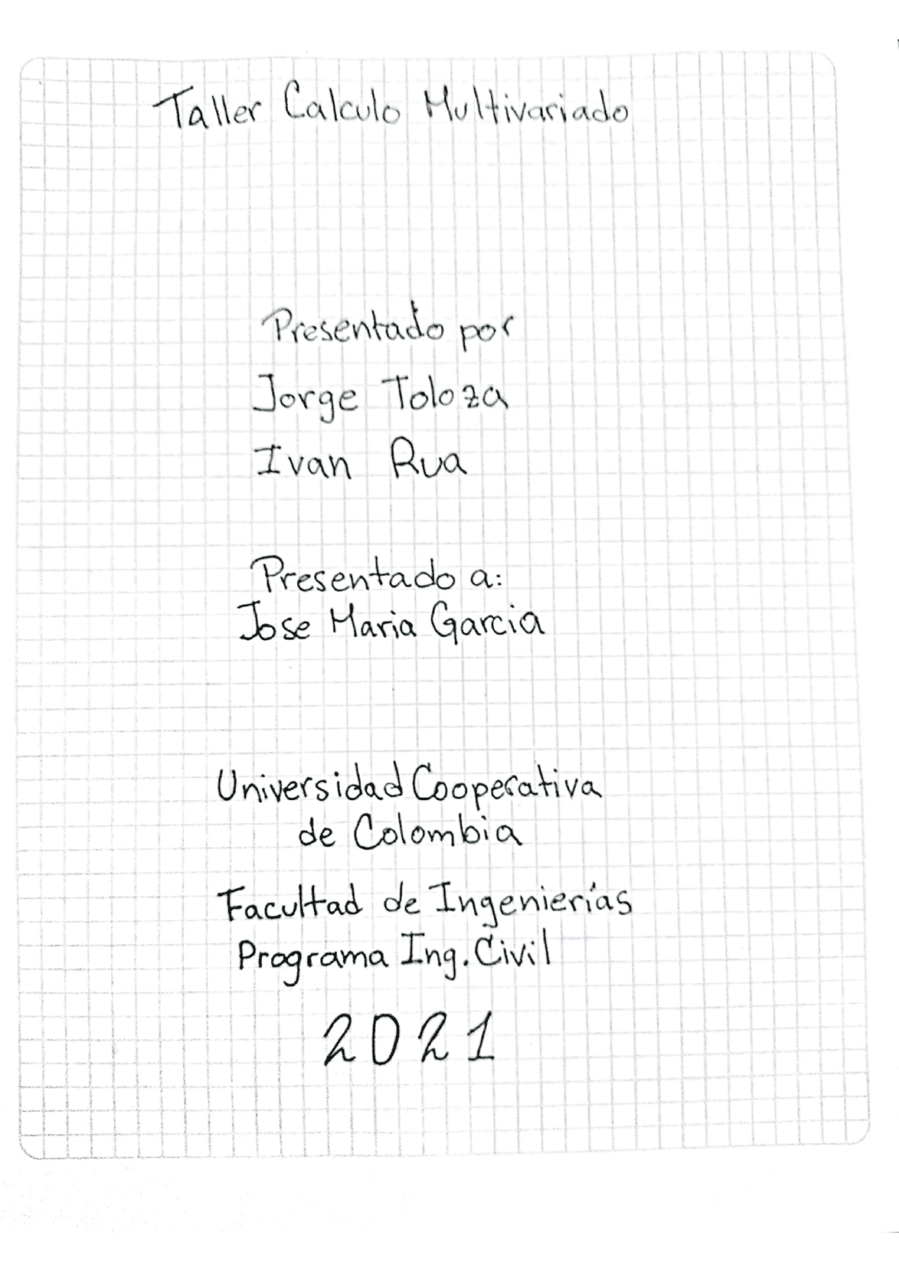 Ejercicios De Cálculo Vectorial Docsity