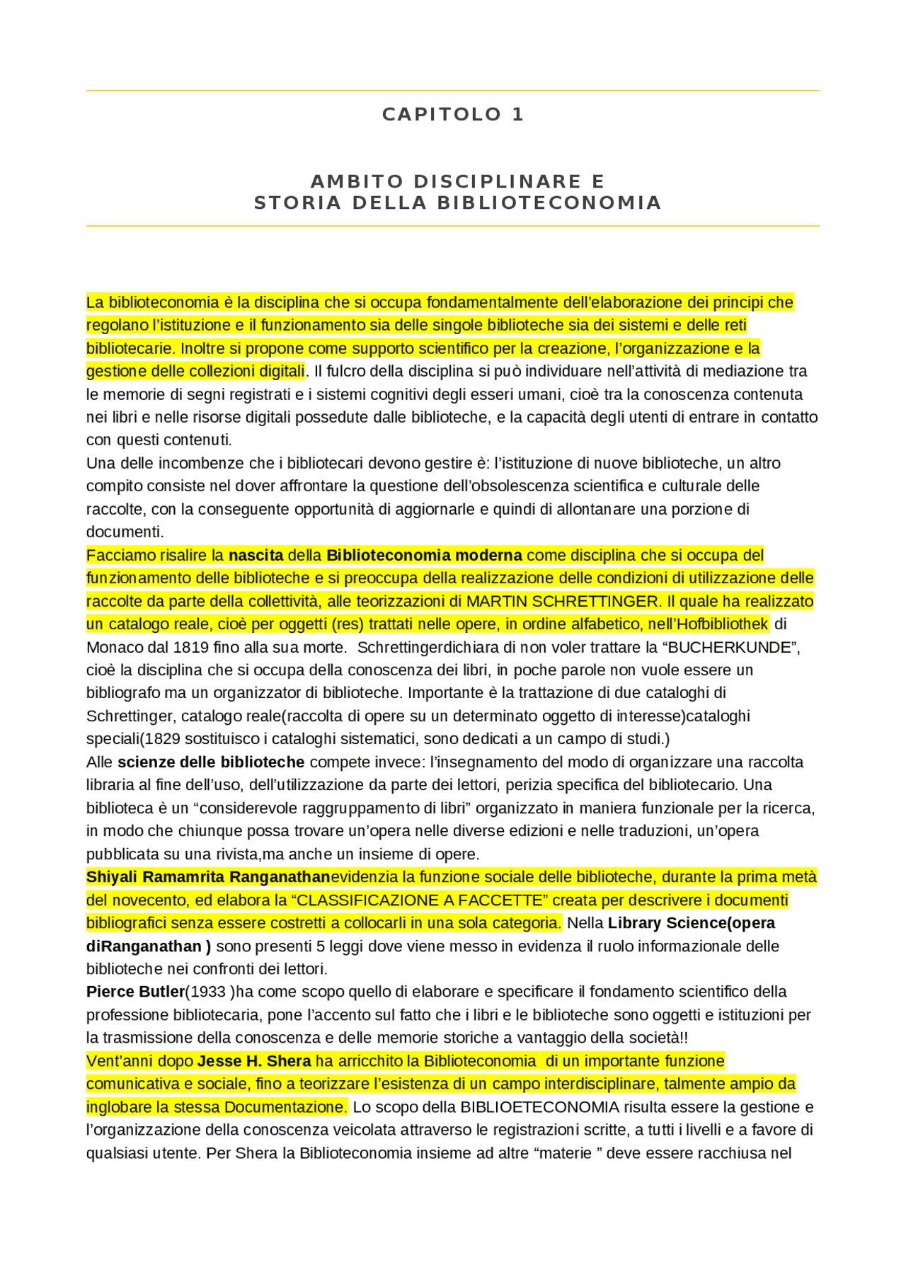 Biblioteconomia Fondamenti E Linee Di Sviluppo Docsity