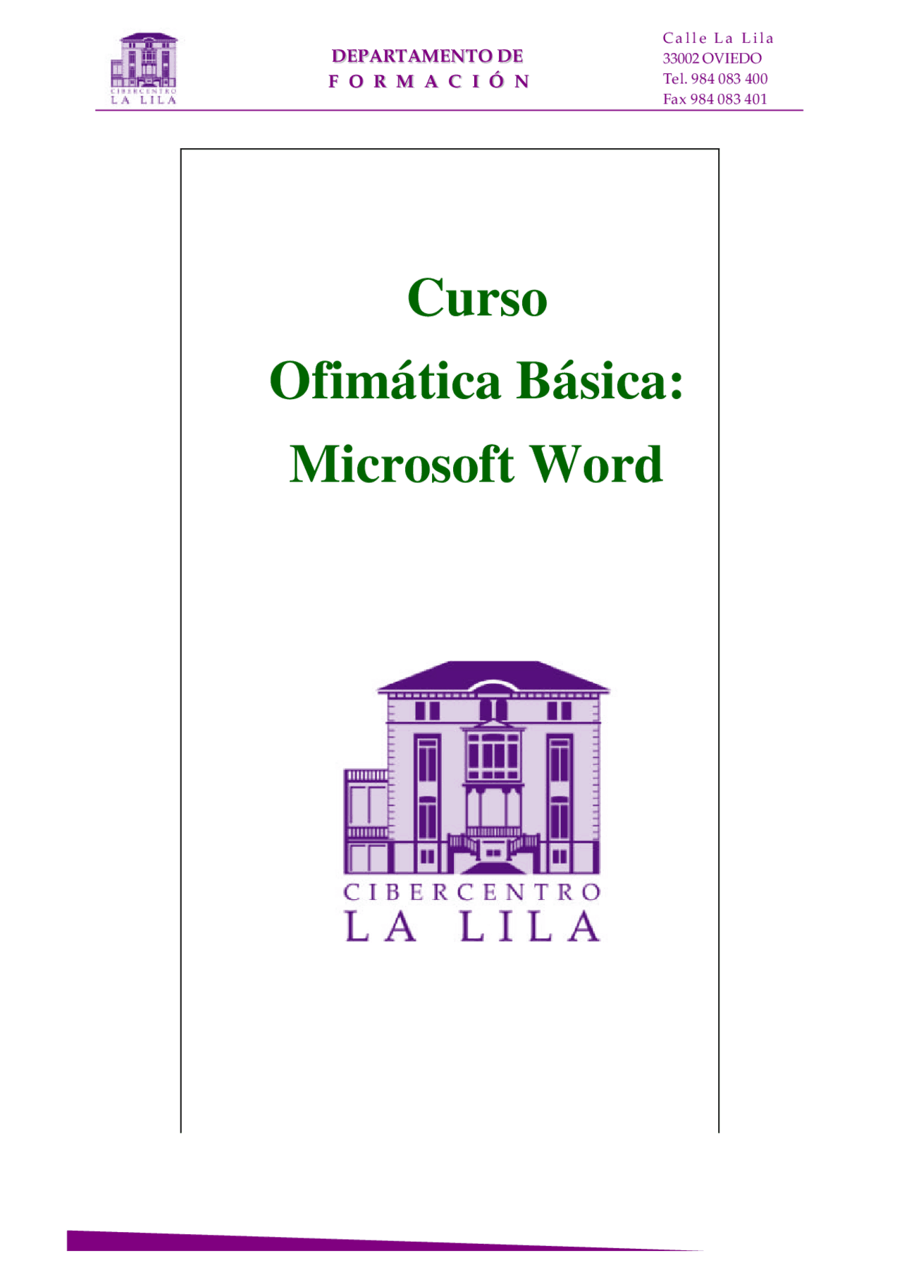 Curso de Ofimática - Numero 1 - MS Word - Docsity