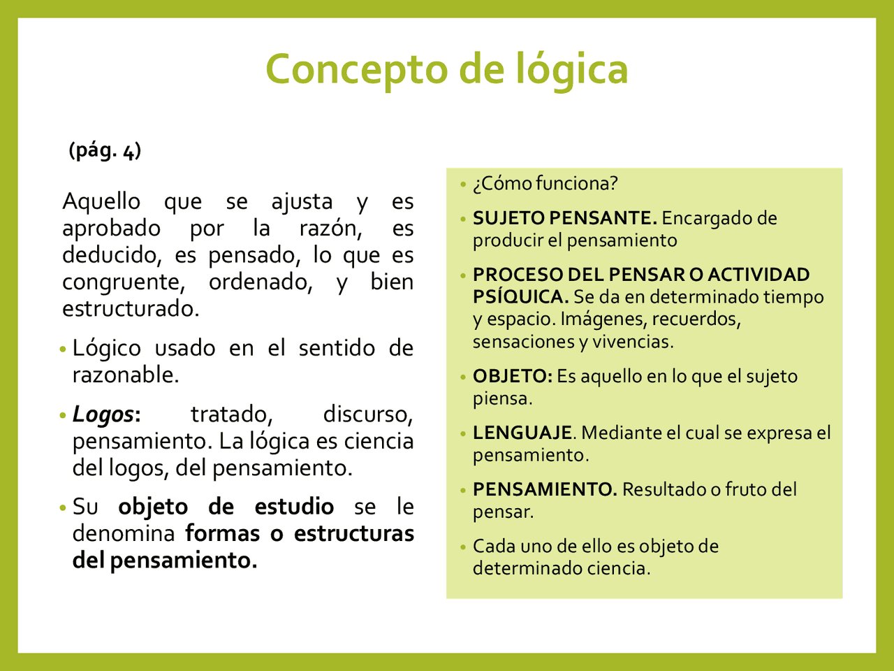 Lógica, ¿qué es?, tipos - Docsity