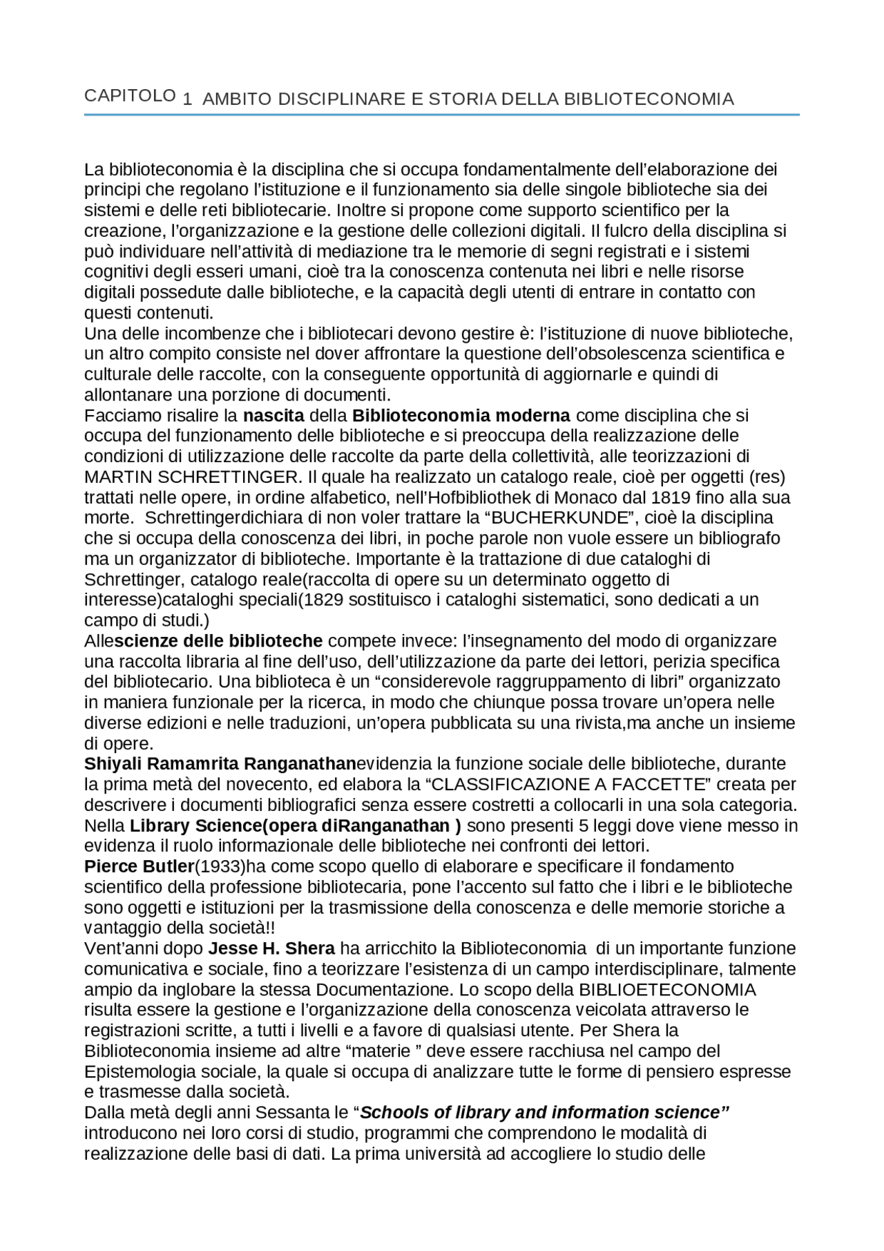 Biblioteconomia Fondamenti E Linee Di Sviluppo Appunti Di