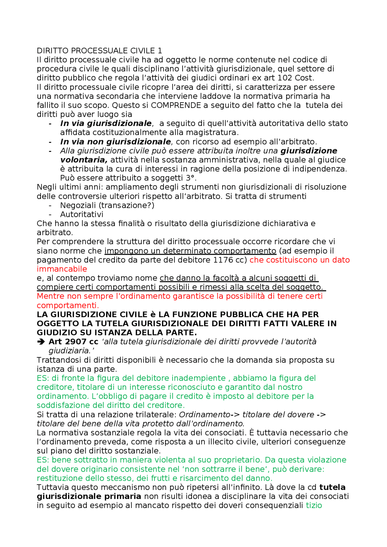 Riassunti Libro 1 Luiso Docsity