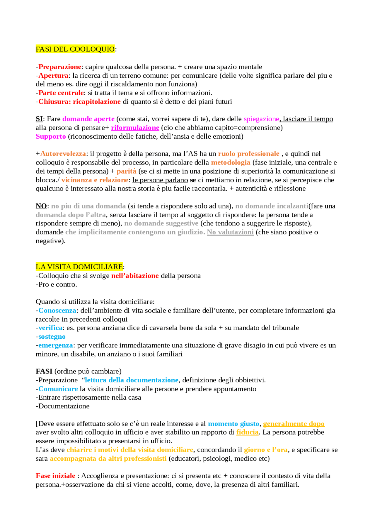 Appunti Di Metodi Per Servizio Sociale Appunti Di Scienze Sociali