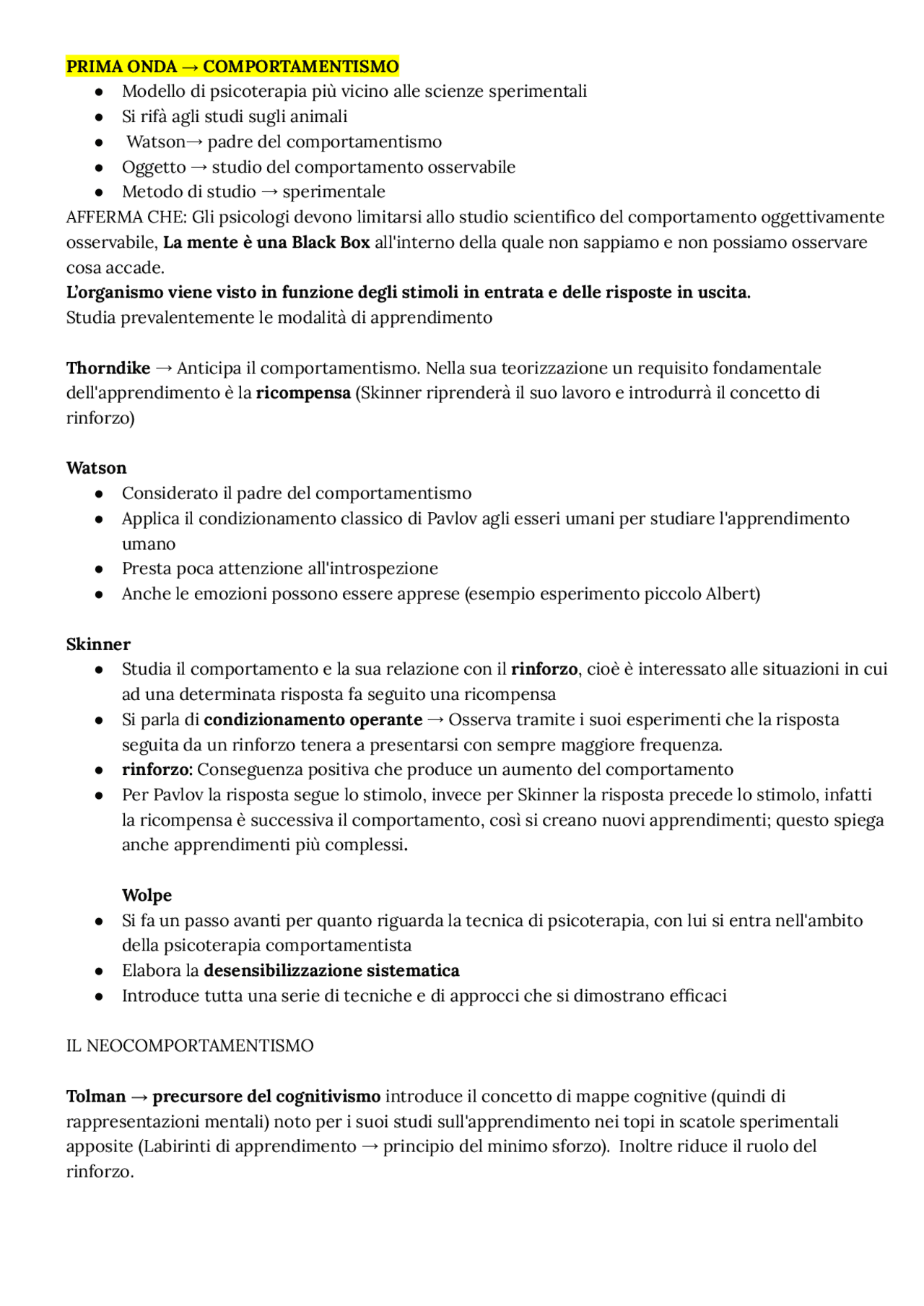 Modelli Cbt Completi Per Esame Di Modelli Di Psicoterapia Docsity