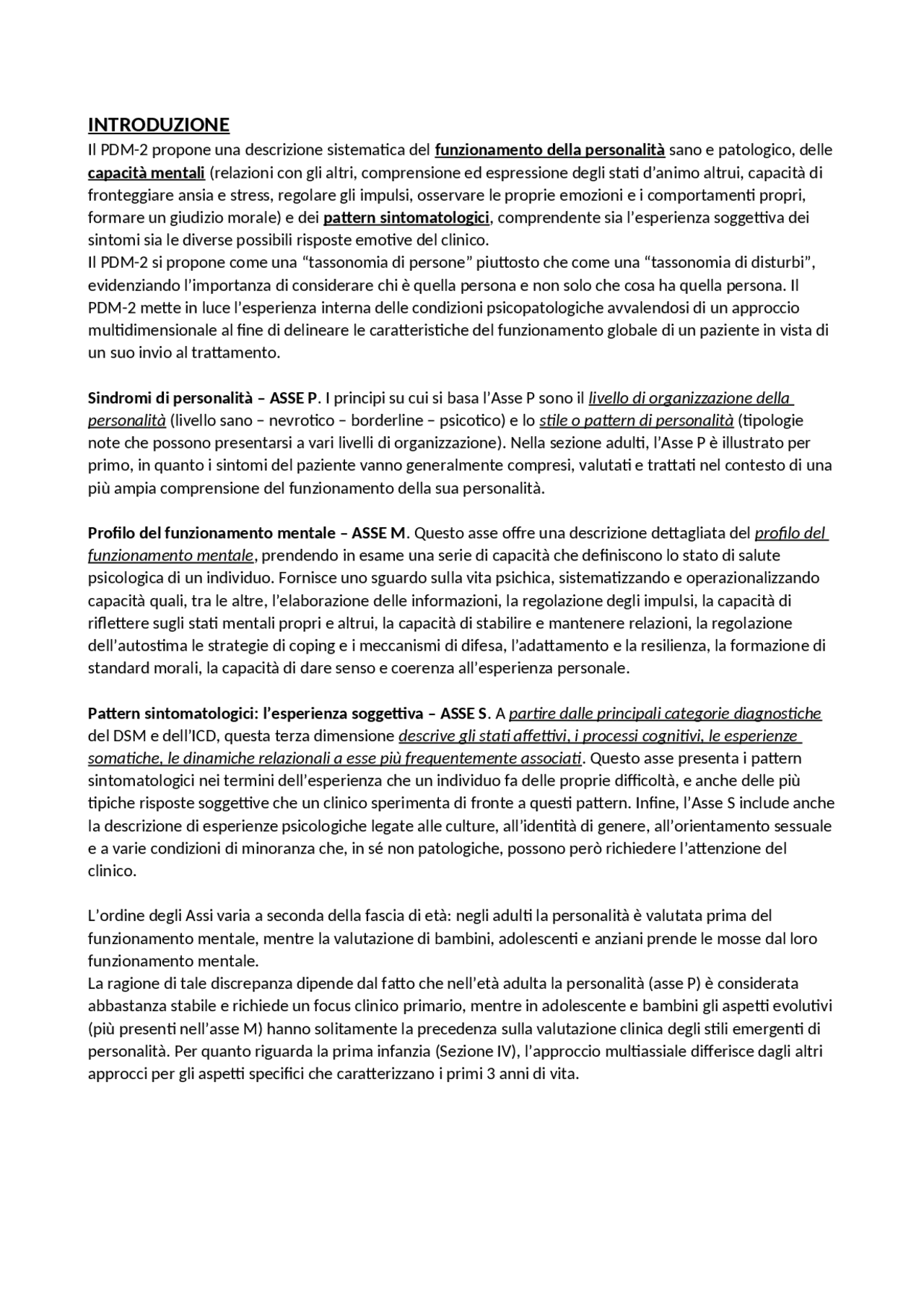 Appunti Sul Pdm Sapienza Docsity