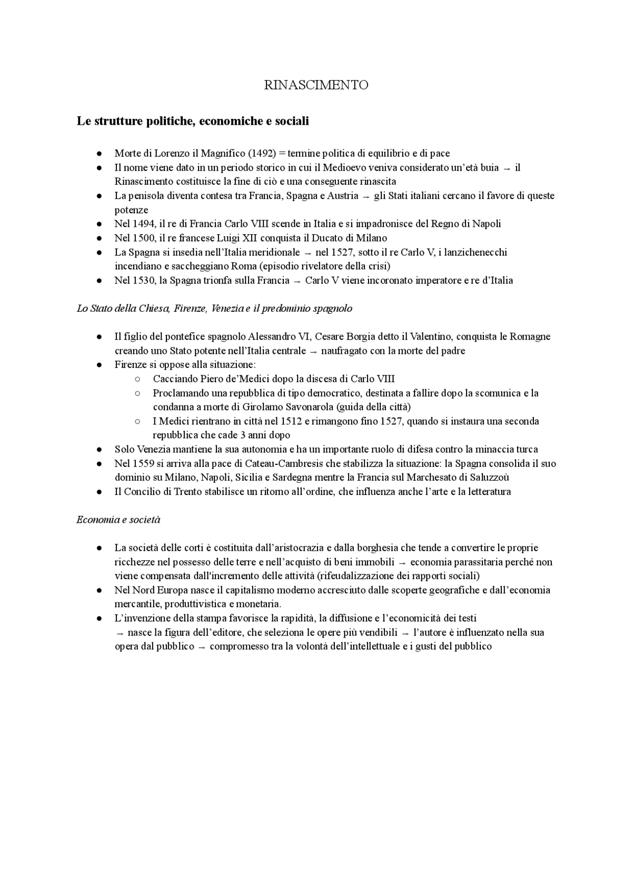 L'epoca rinascimentale, Ludovico Ariosto e l'Orlando Furioso - Docsity