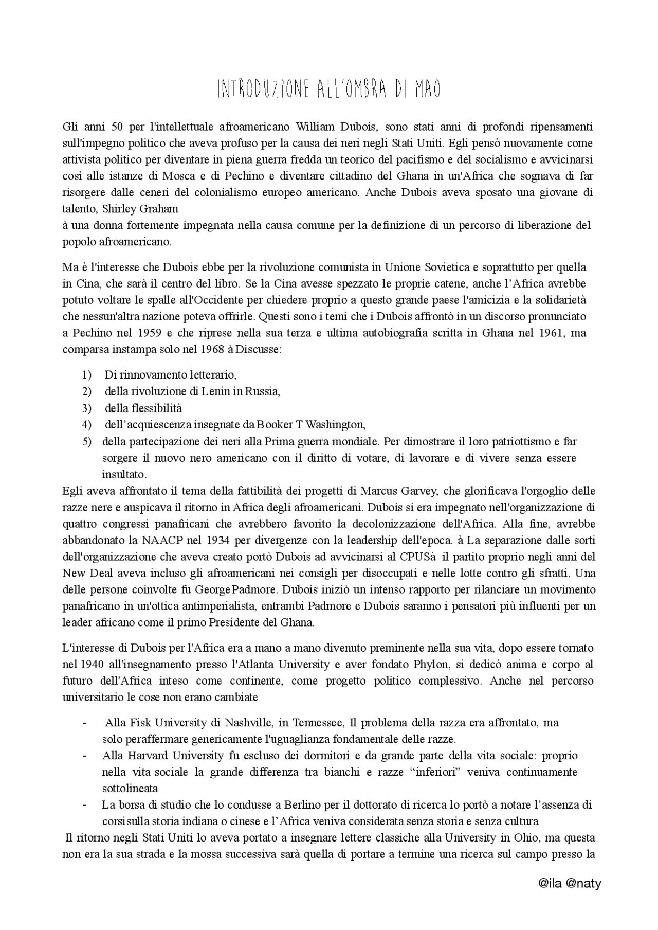 Allombra Di Mao Riassunto Docsity