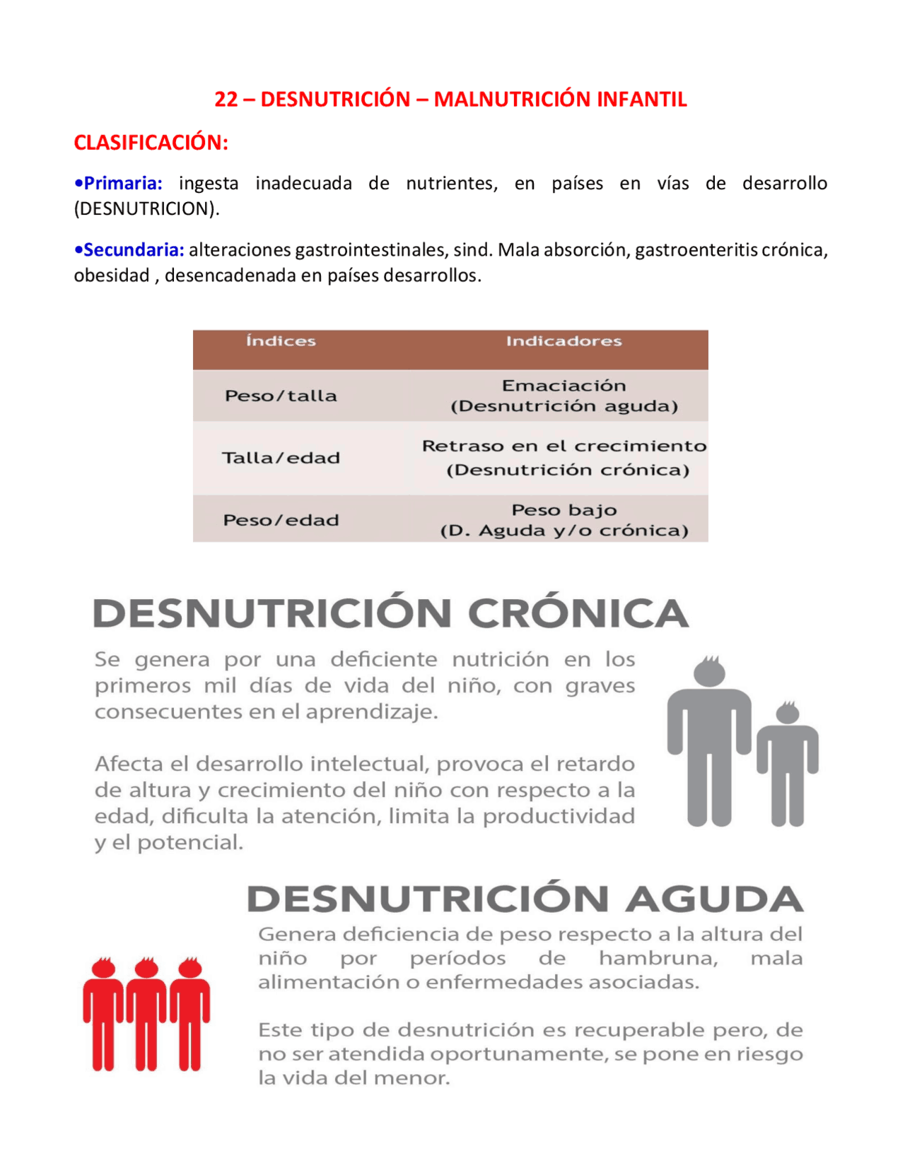 Desnutrición En Peditria Pdf Docsity