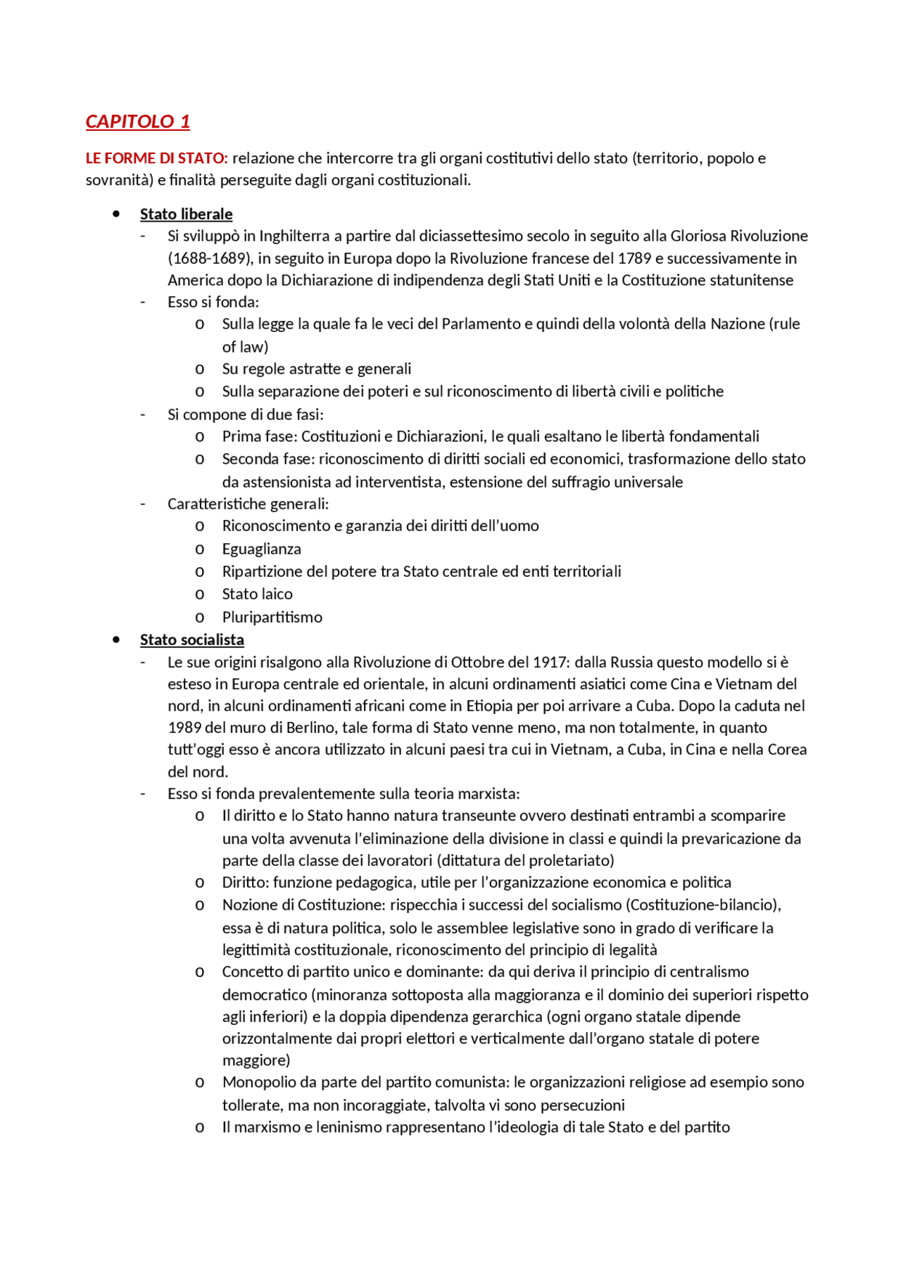 RIASSUNTO DEL MANUALE - Docsity