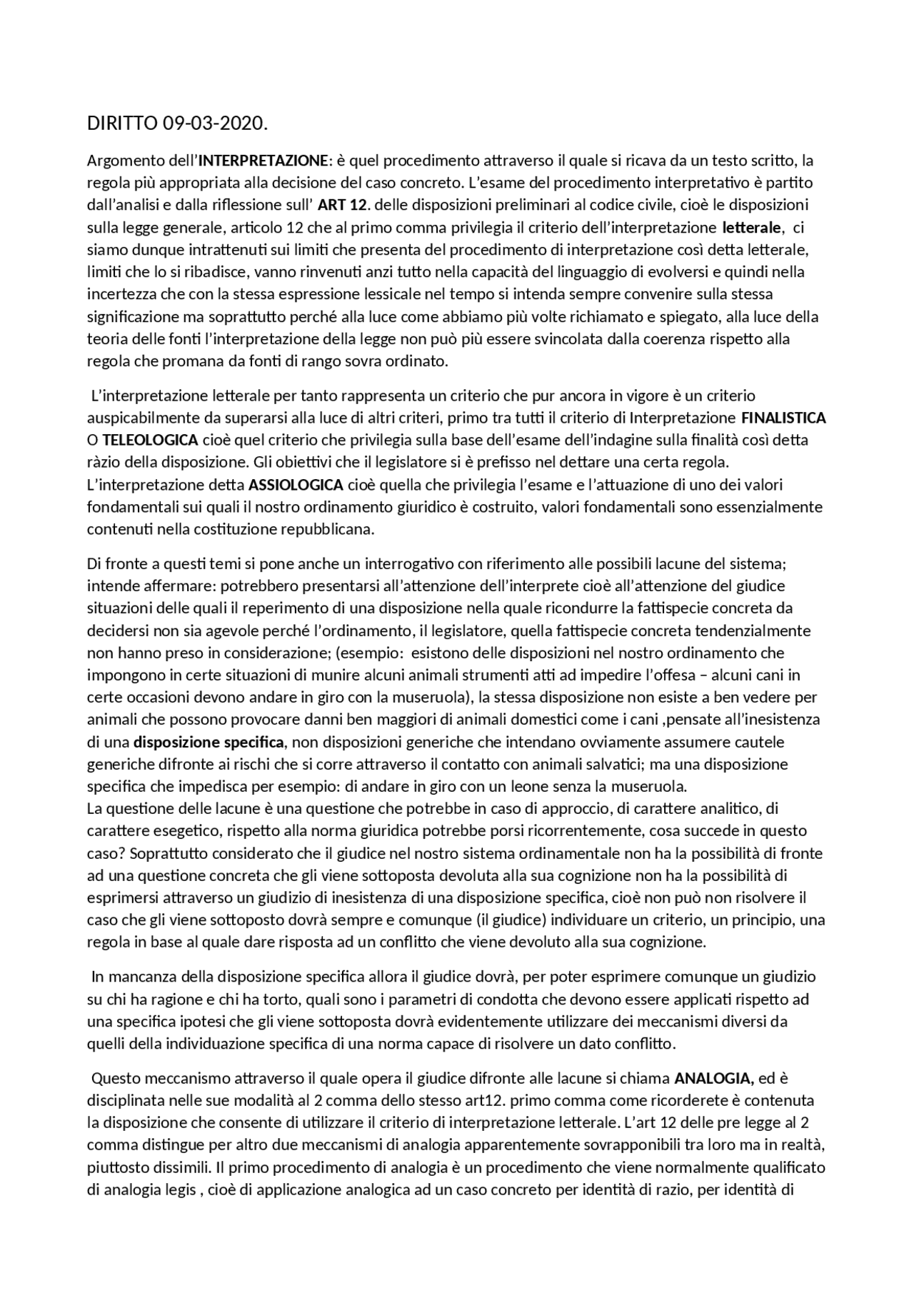 Riassunto Intere Lezioni Prof Criscuolo Sbobinature Di Diritto