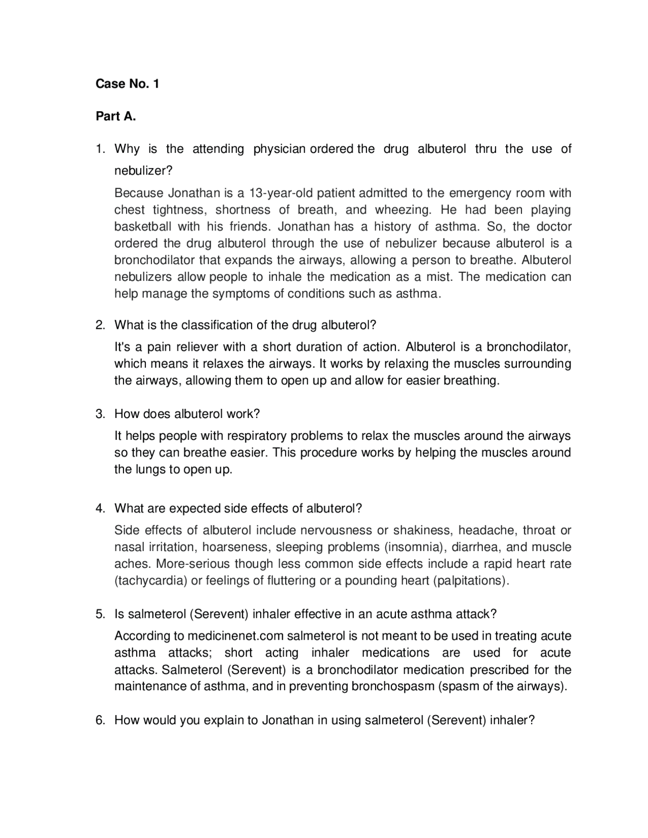 Case Analysis Activity3 Activity4 Reaction Paper Docsity