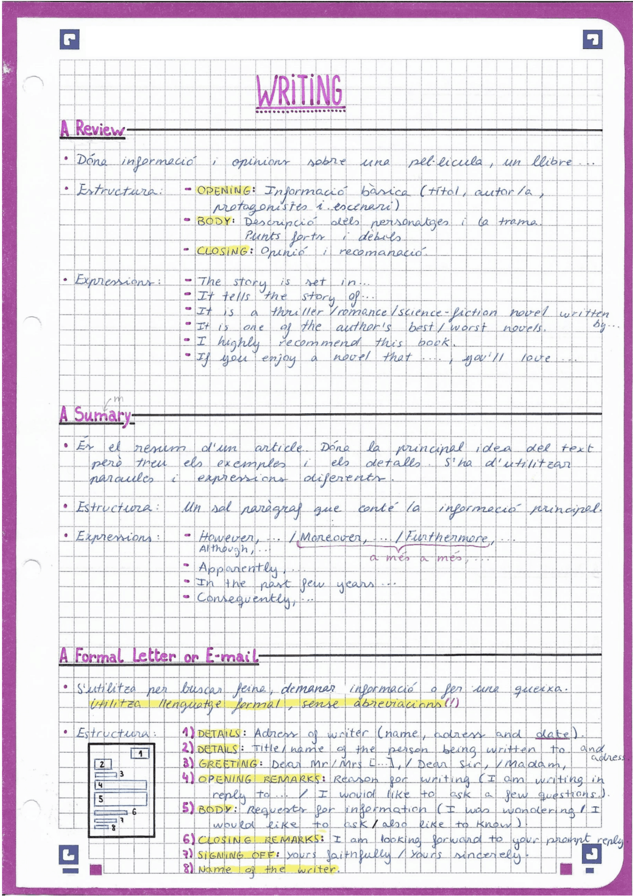 Ejemplos De Writing Selectividad Docsity