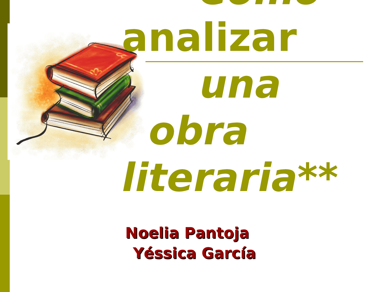 Como Hacer Un Analisis Literario Docsity