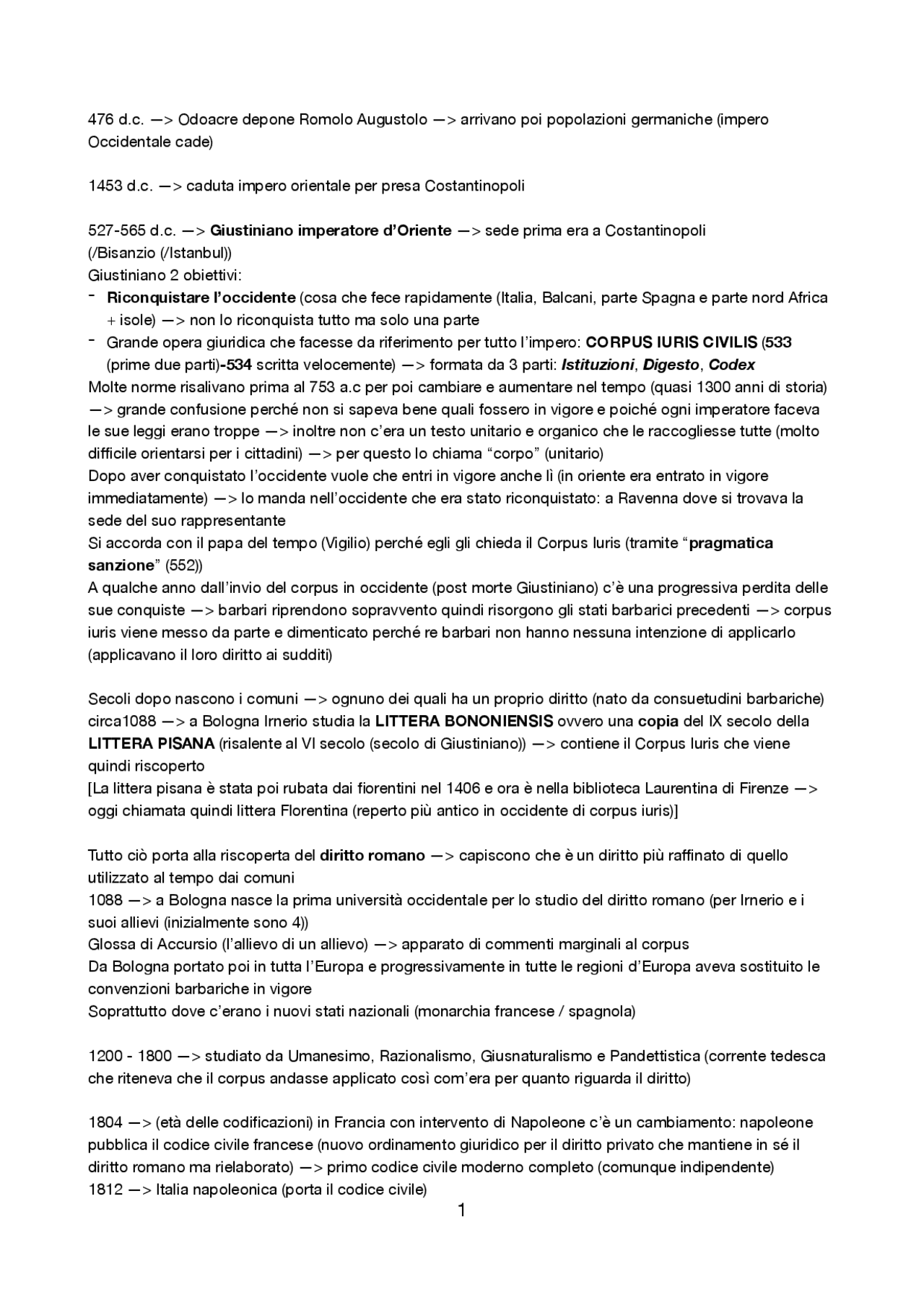 Appunti Lezioni Diritto Romano Unimi Docsity