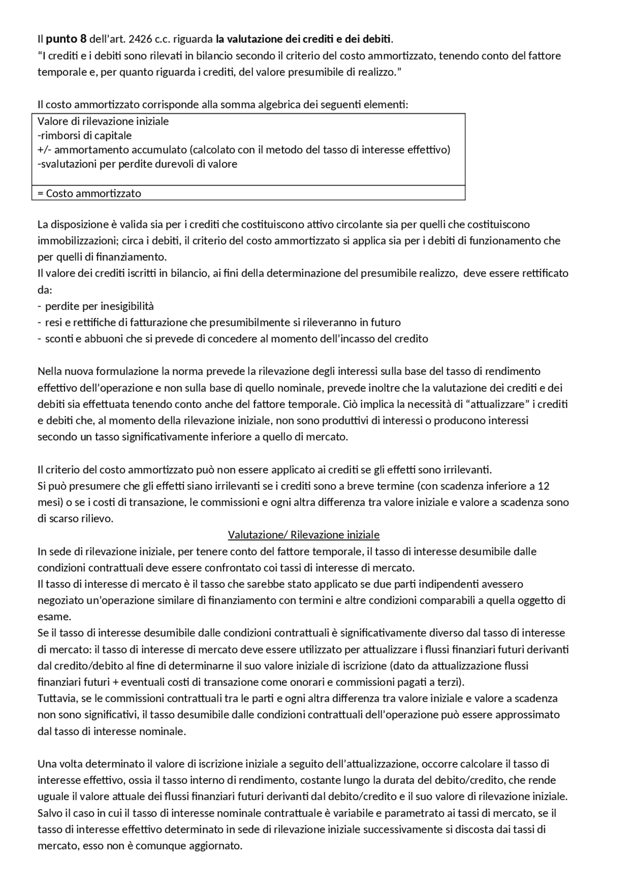 Disciplina Del Bilancio Di Esercizio Parte 3 Docsity