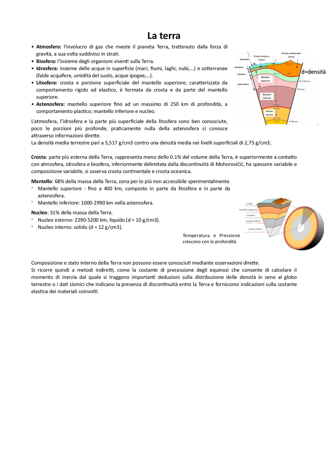 Terremoti Vulcani E Atmosfera Docsity