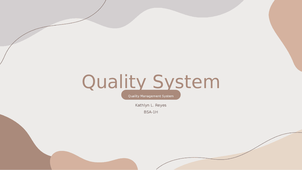 Quality Management System Slides Production And Operations Management