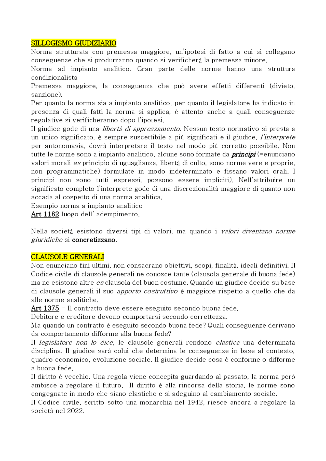 Appunti Diritto Privato Docsity