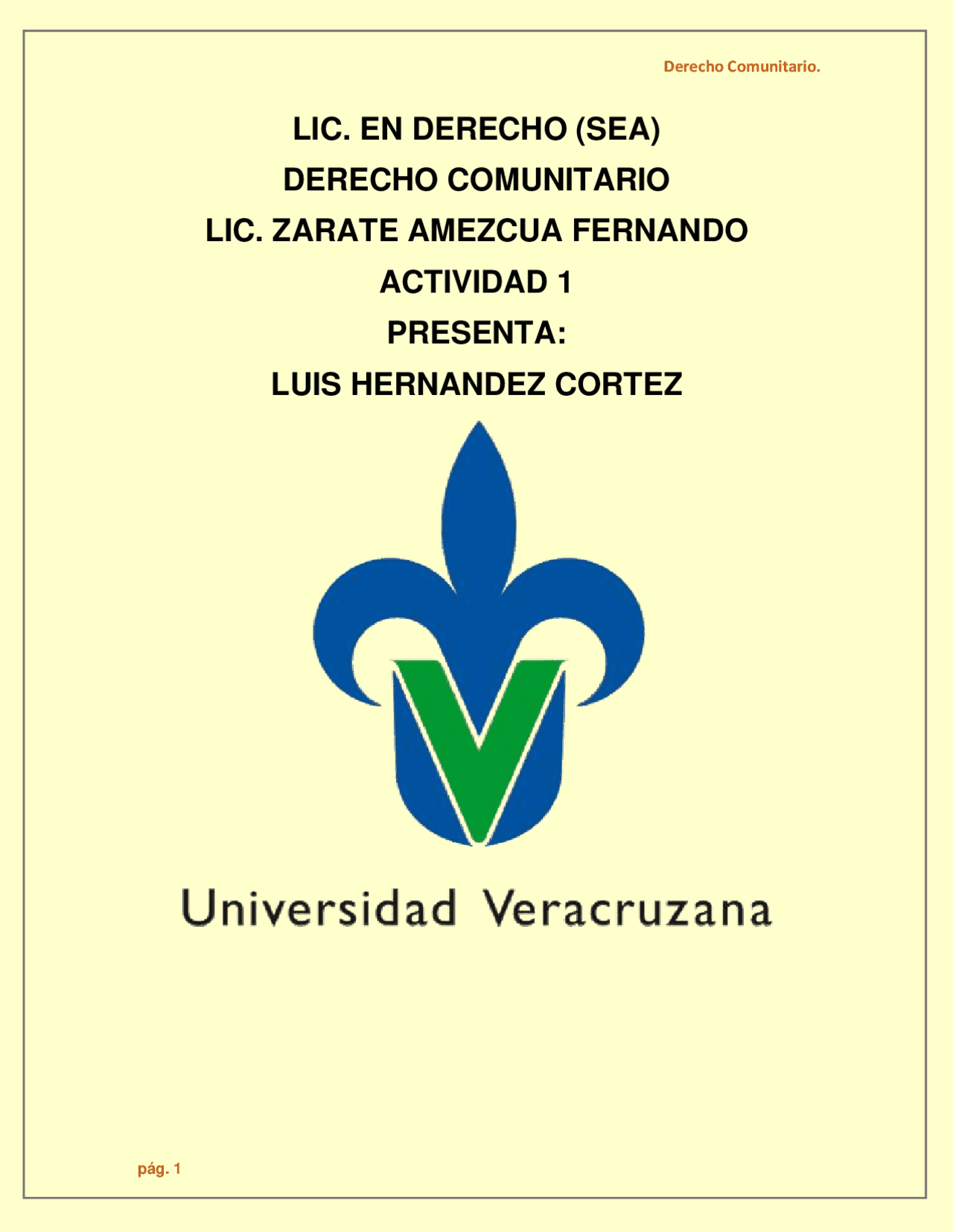Derecho Comunitario Docsity
