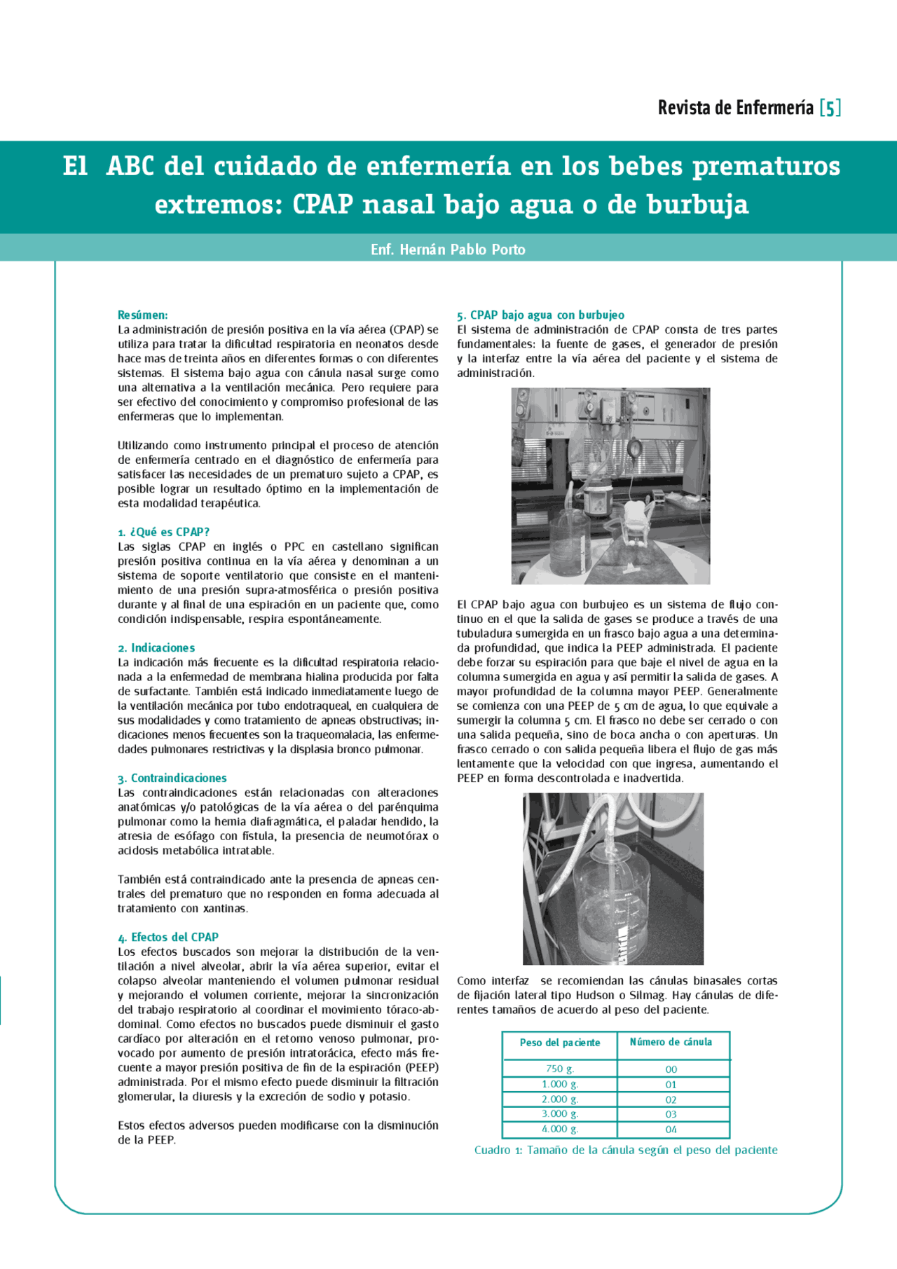Cuidados cpap neonatos - Docsity
