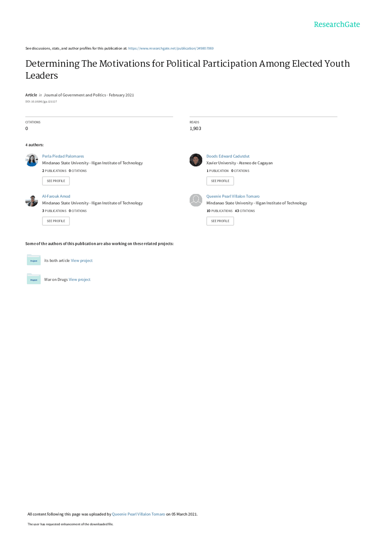Random Activities And Servey Docsity