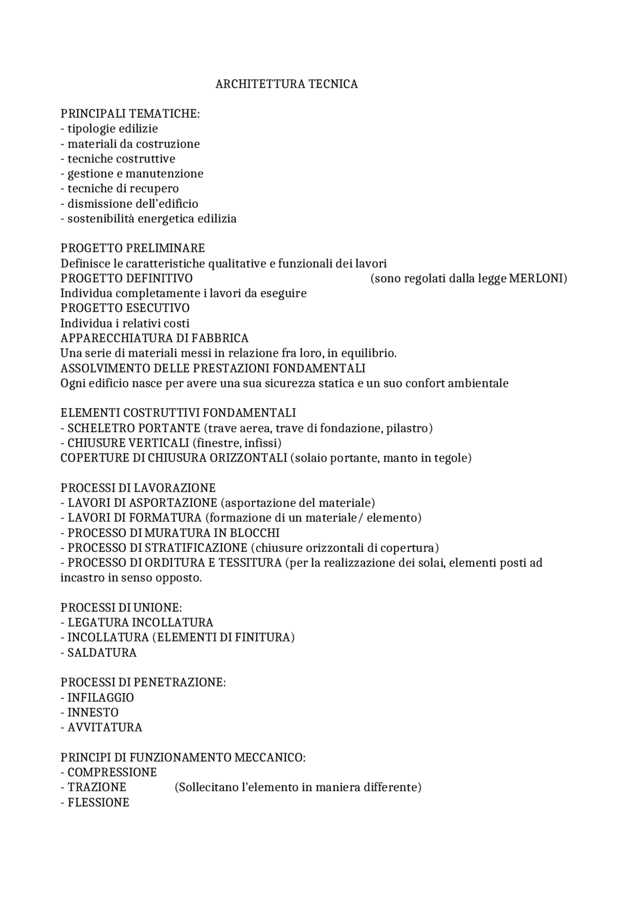 Esercitazione Architettura Docsity