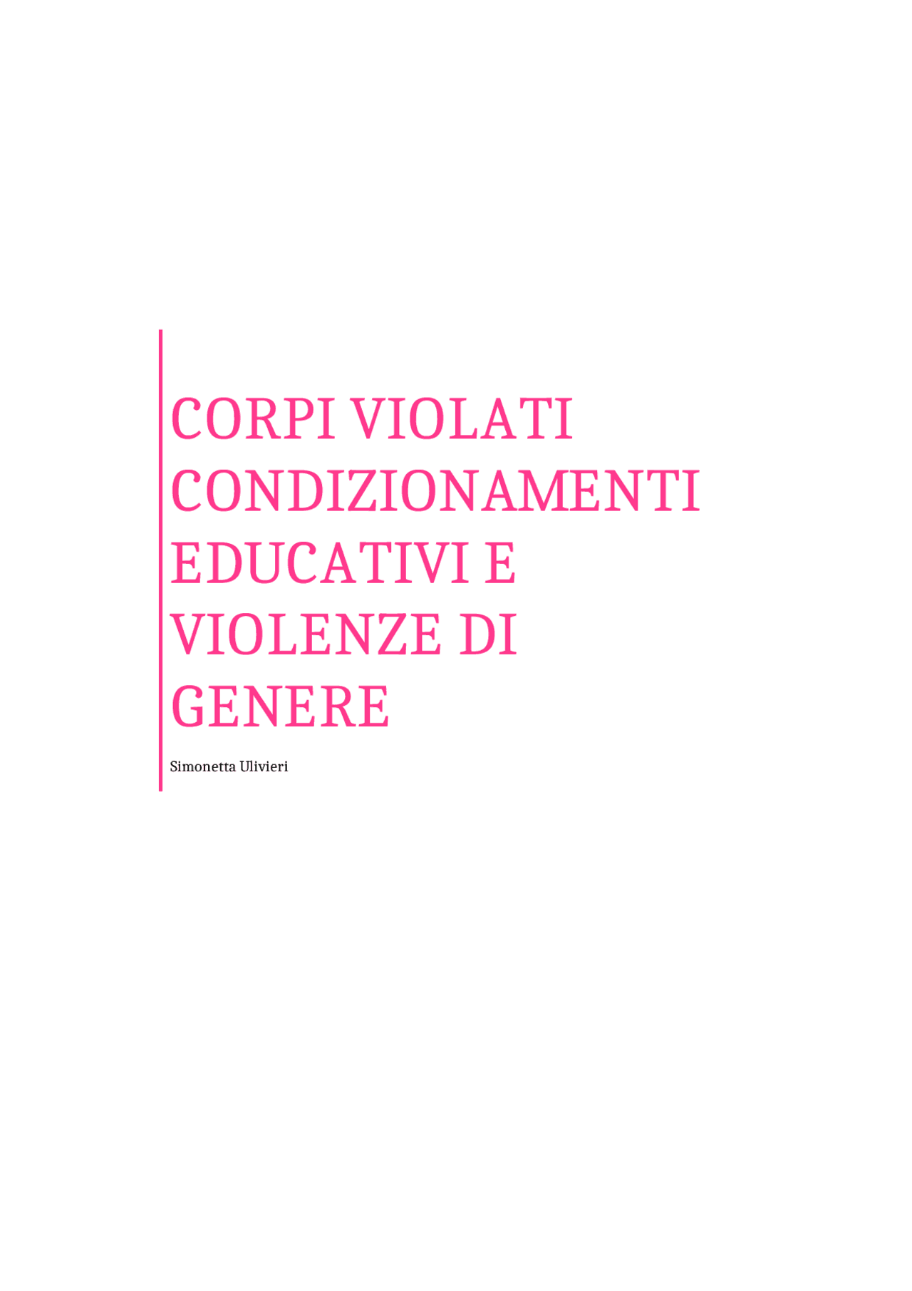 Corpi Violati Riassunto Docsity