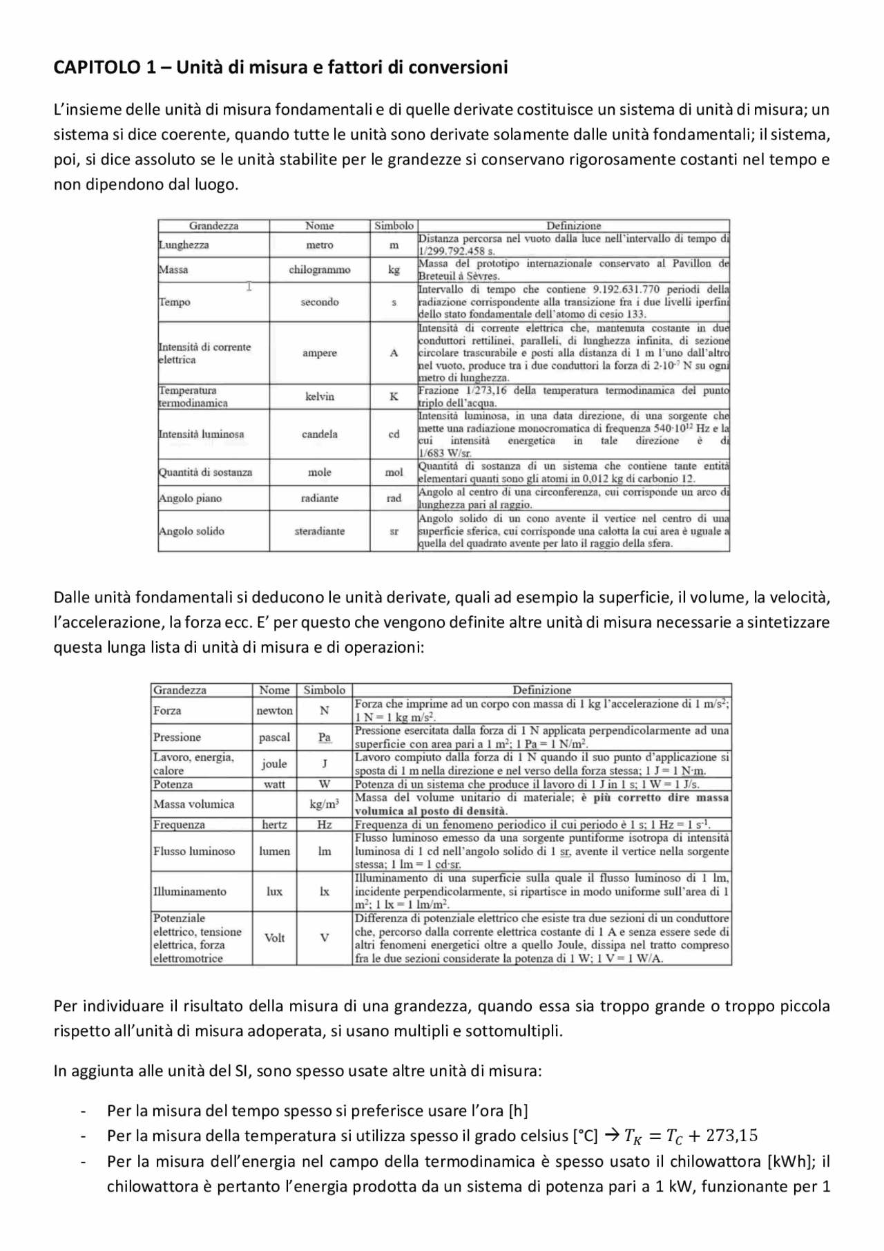 Impianti Tecnici Parte 1 Docsity