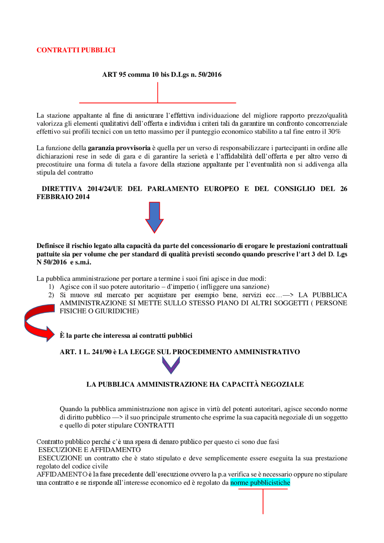 Riassunto Sui Contratti Pubblici Appunti Di Diritto Pubblico Docsity