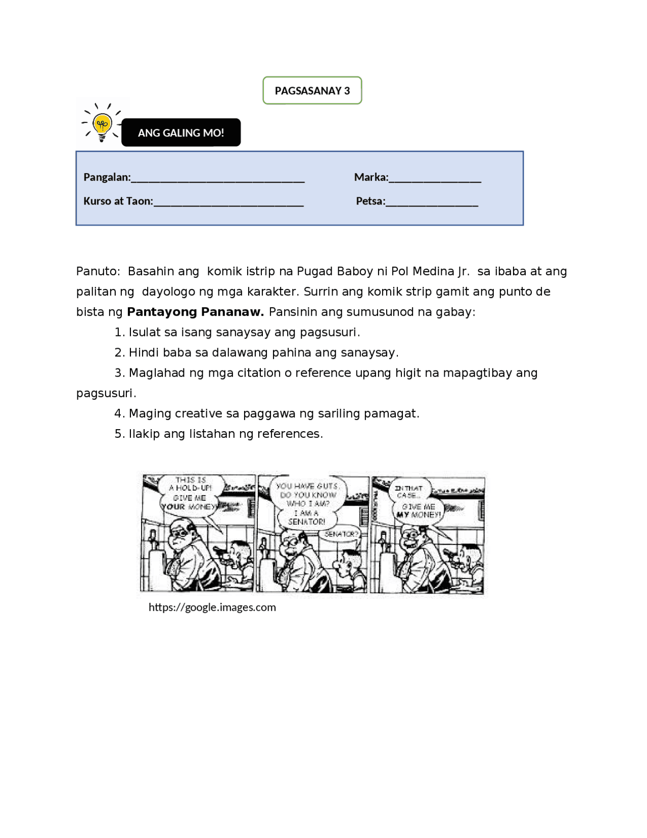 Compilation Of Answer And Reading Materials Docsity
