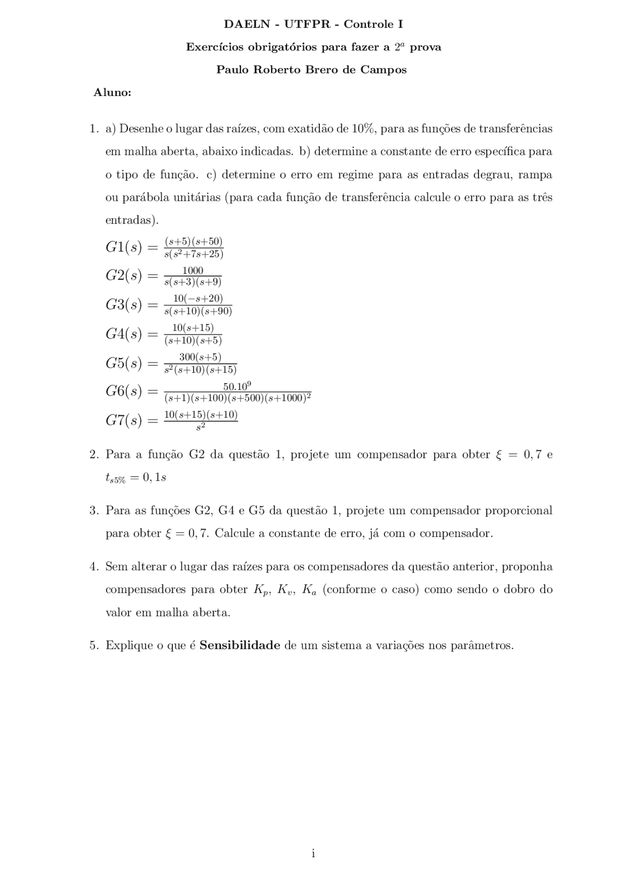 Controle De Processos Docsity