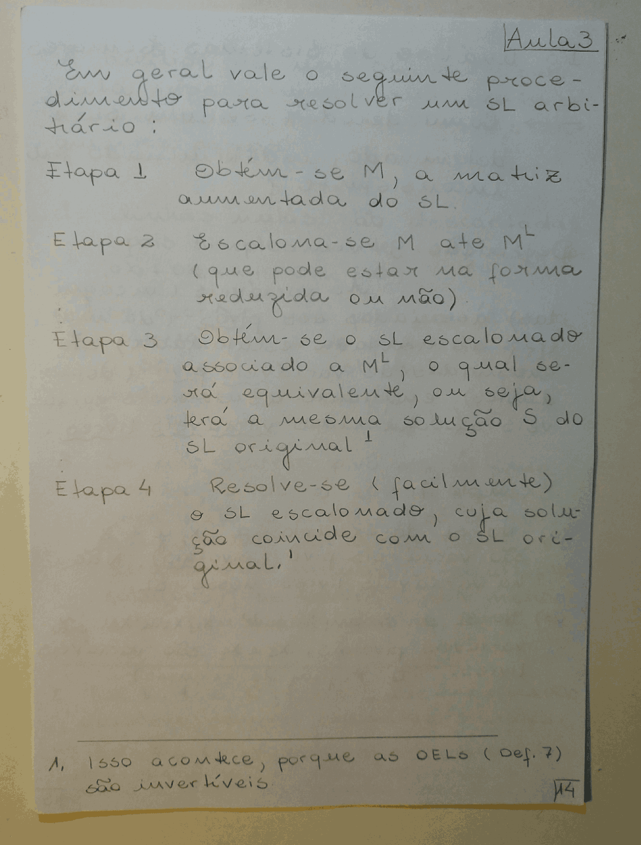 Algebra linear conteudo inicial - Docsity