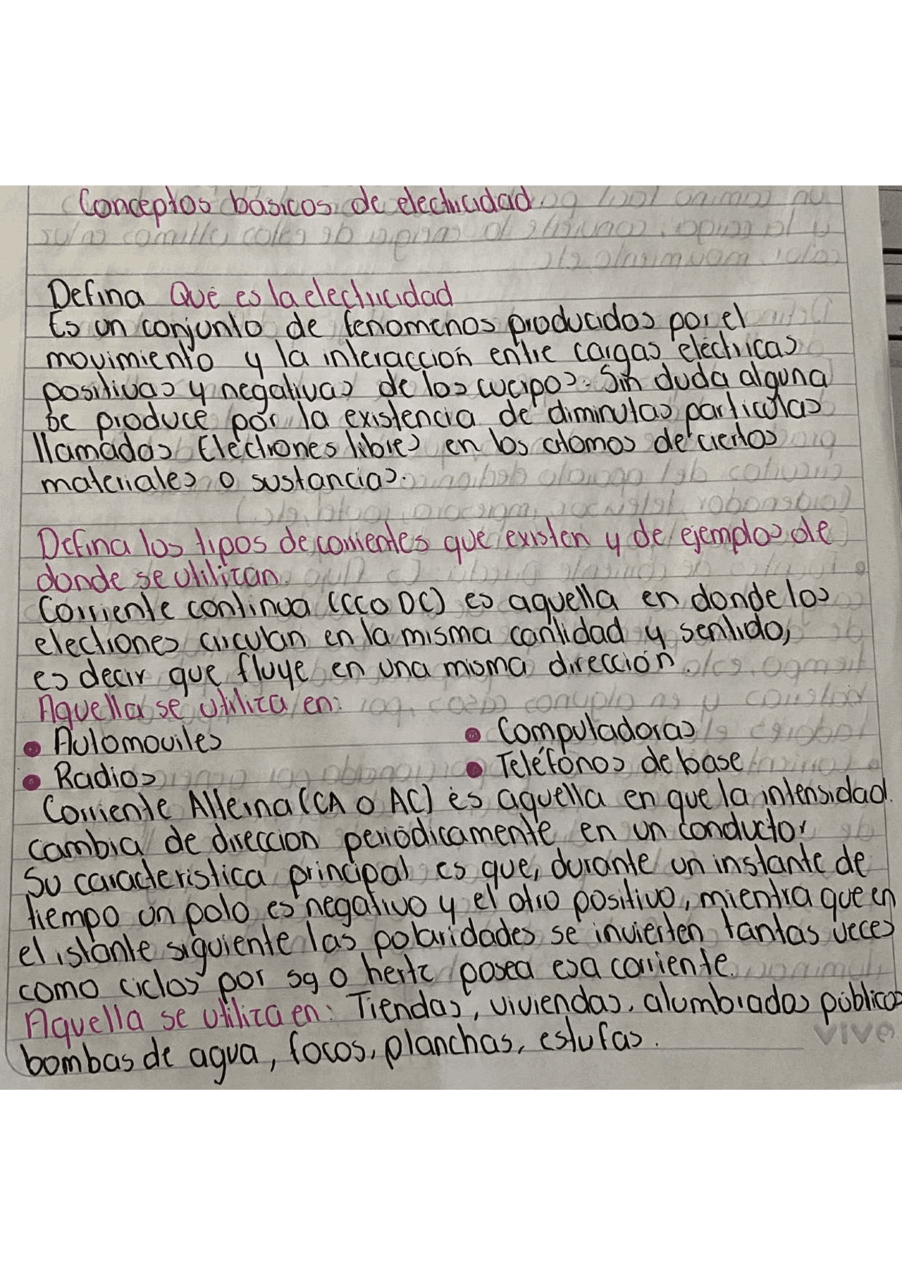 Conceptos Básicos De Electricidad Docsity