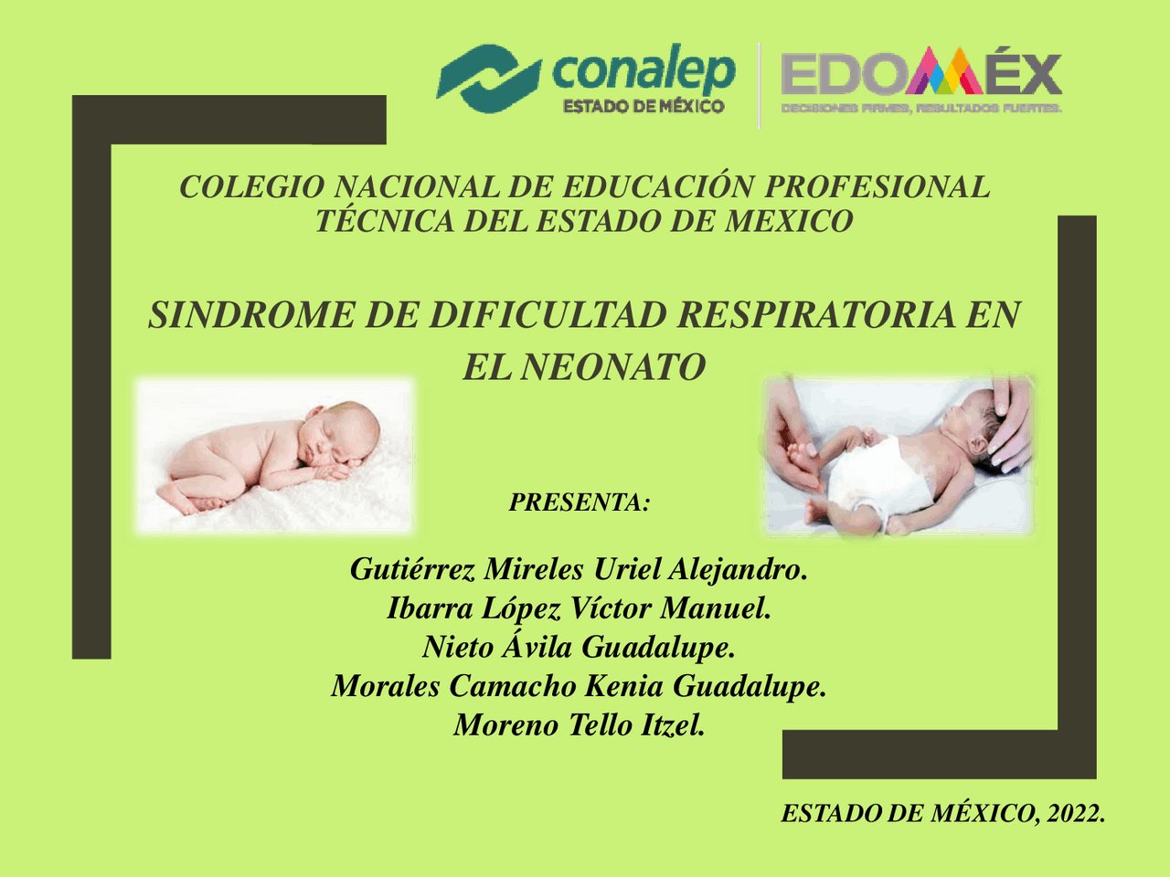 Sindrome De Dificultad Respiratoria En El Neonato Docsity