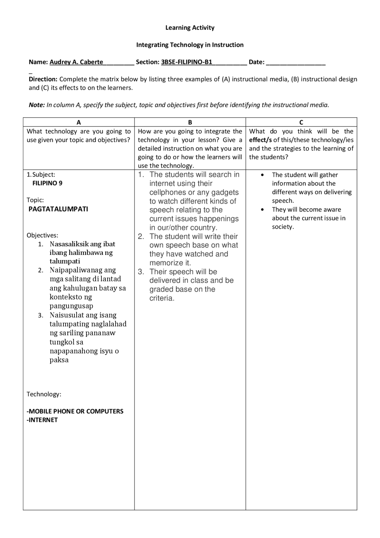Answers And Reading Materials Docsity