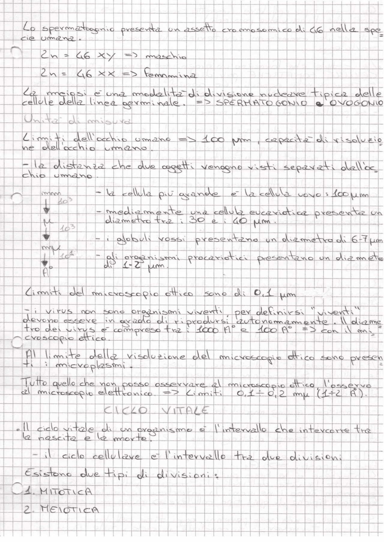 Appunti Di Genetica Generale Parte 1 Docsity