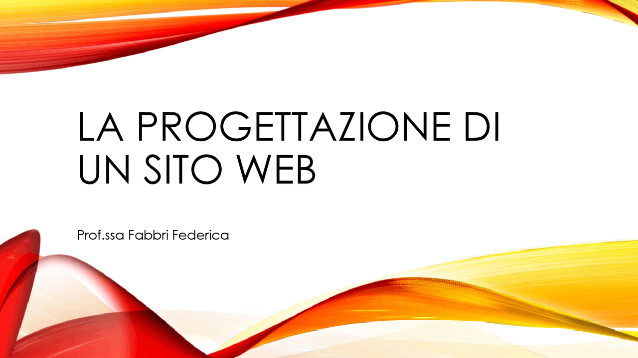 La Progettazione Di Un Sito Web Docsity