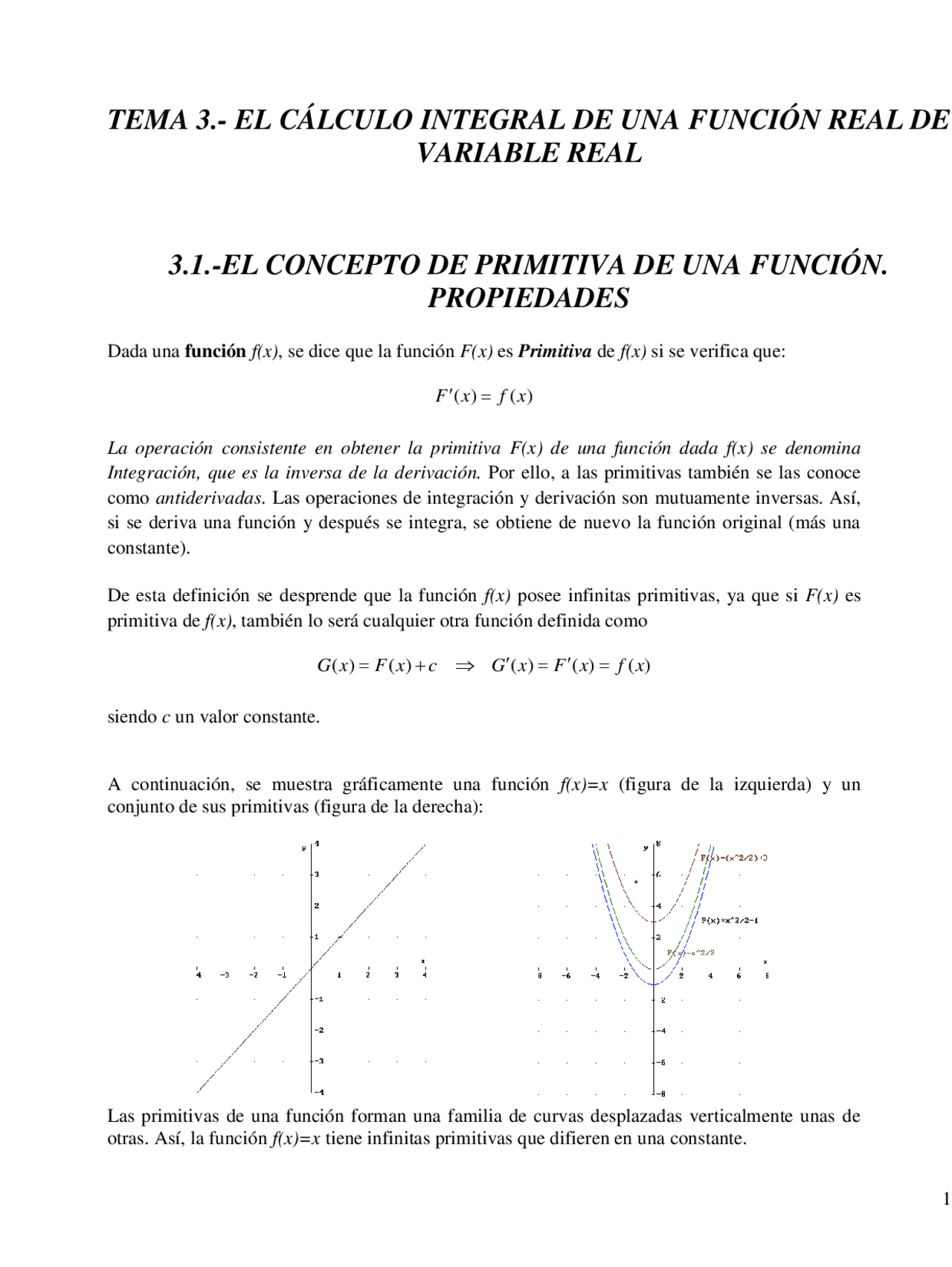 Integral primitiva - Docsity