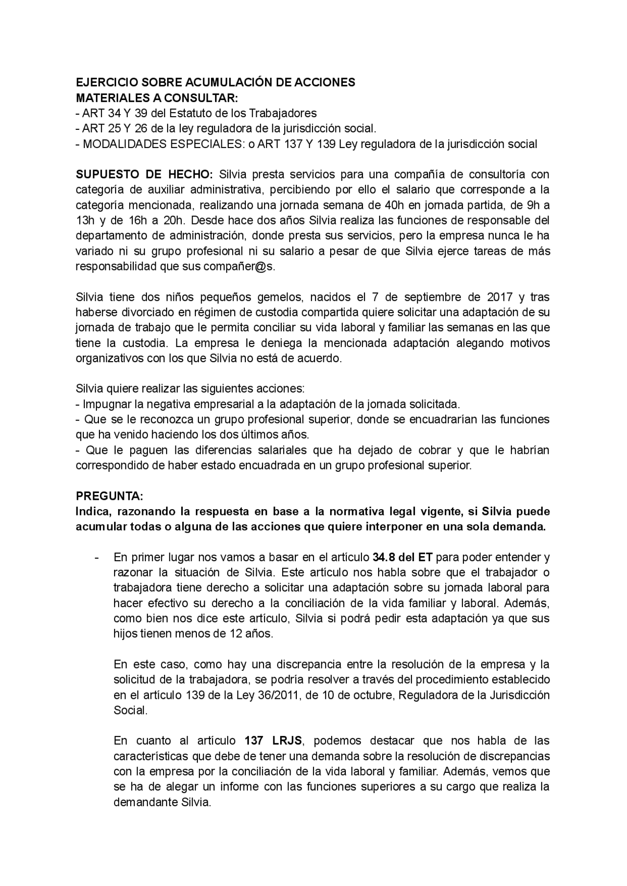 Seminario 3 Derecho Procesal Laboral Docsity
